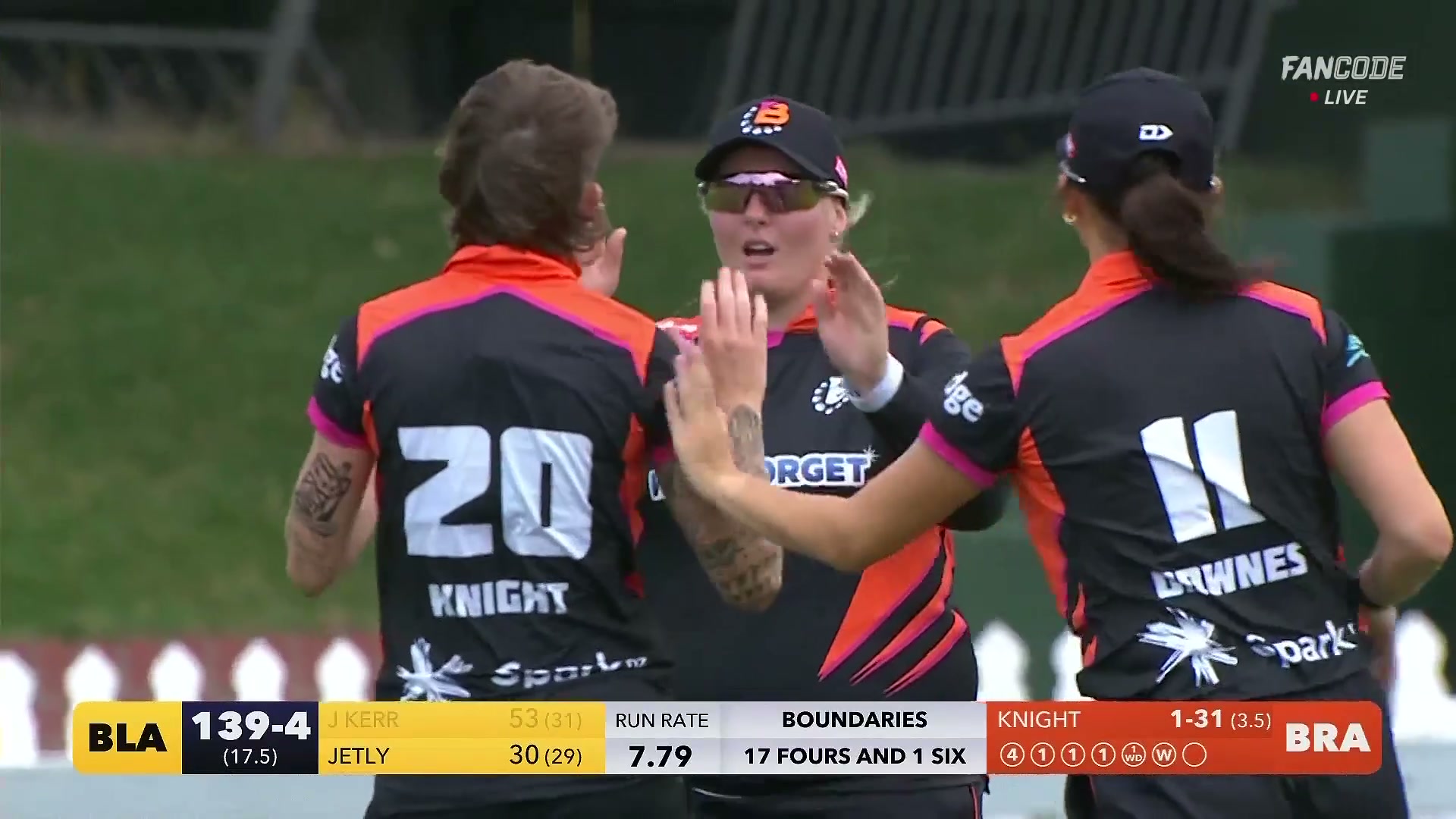 Wicket! Kayley Knight Removes Jess Kerr With Comfortable Mid Off Catch