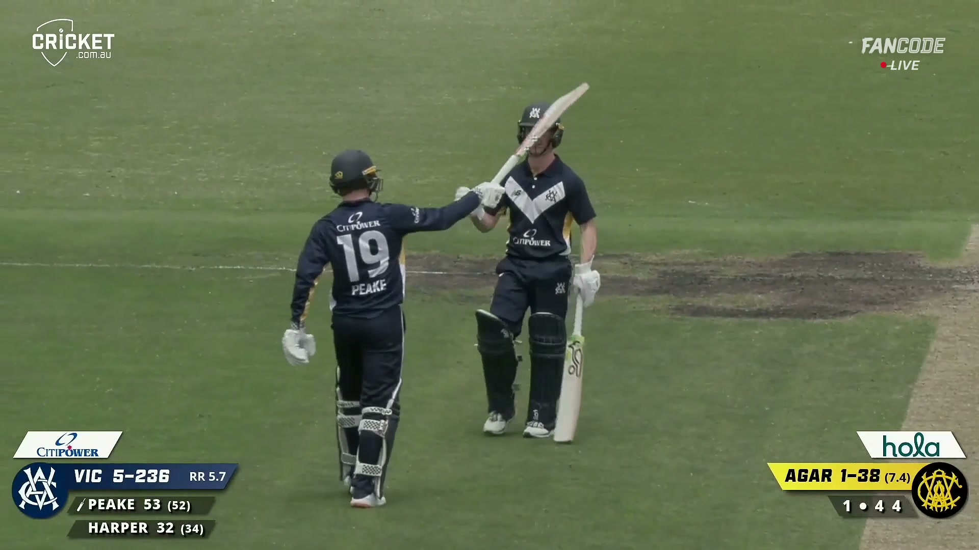 Fifty! Oliver Peake Brings Up A Well-Deserved Half Century