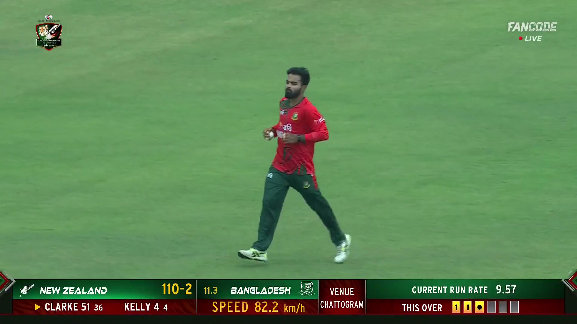 Wicket! Katene Clarke Departs Caught Tawhid Hridoy After Misjudging The ...