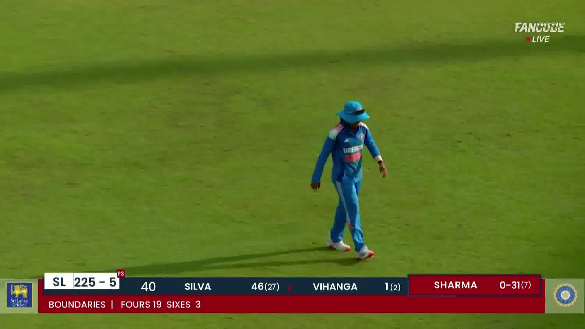 Wicket! Dewmi Vihanga Hits High In The Air And Gets Caught By Amanjot Kaur