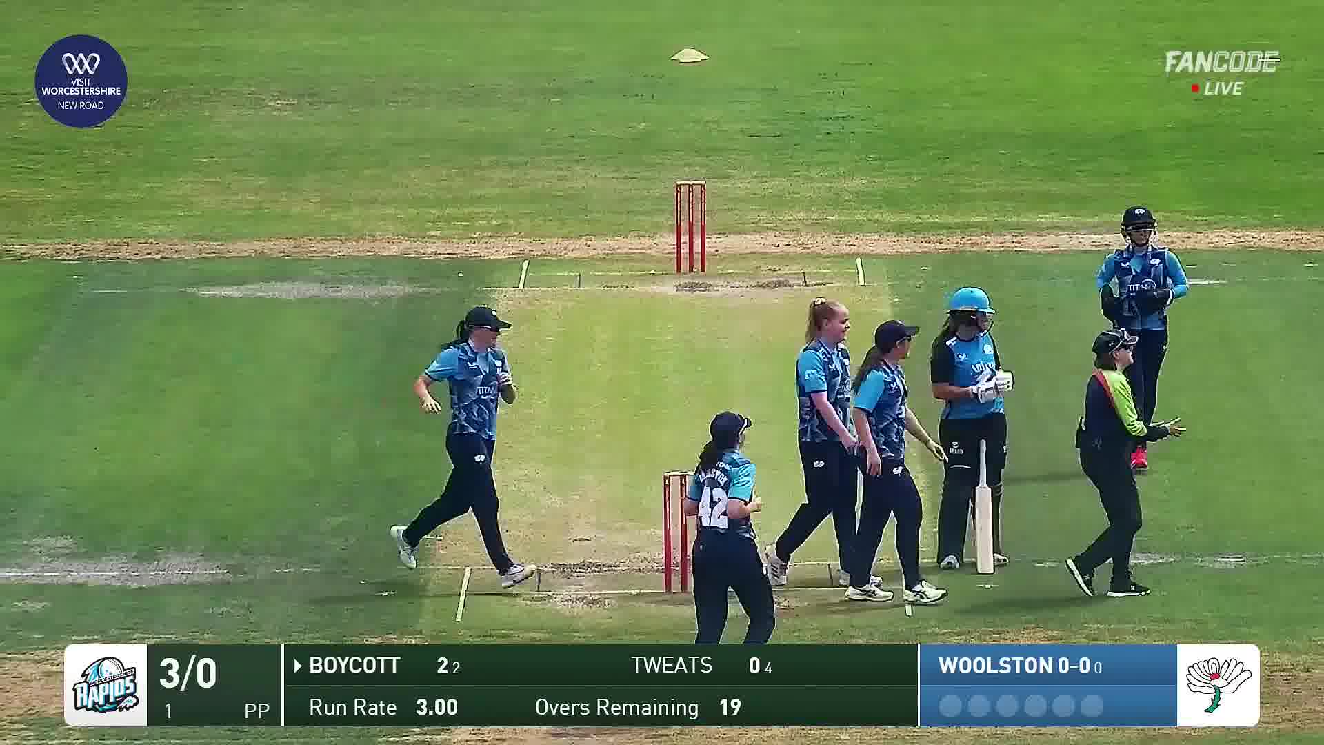 Wicket! Early Break-Through For Yorkshire Women, Clare Boycott Departs