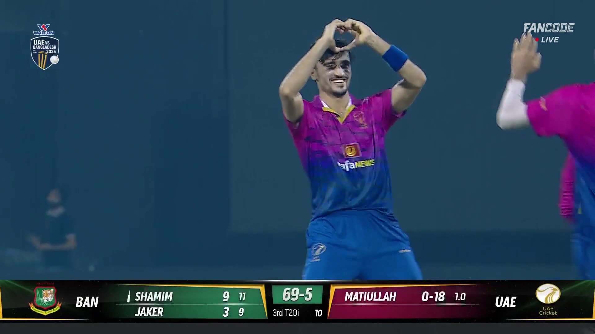 Wicket! Edged And Into The Hands Of Wicket Keeper, Shamim Hossain Departs