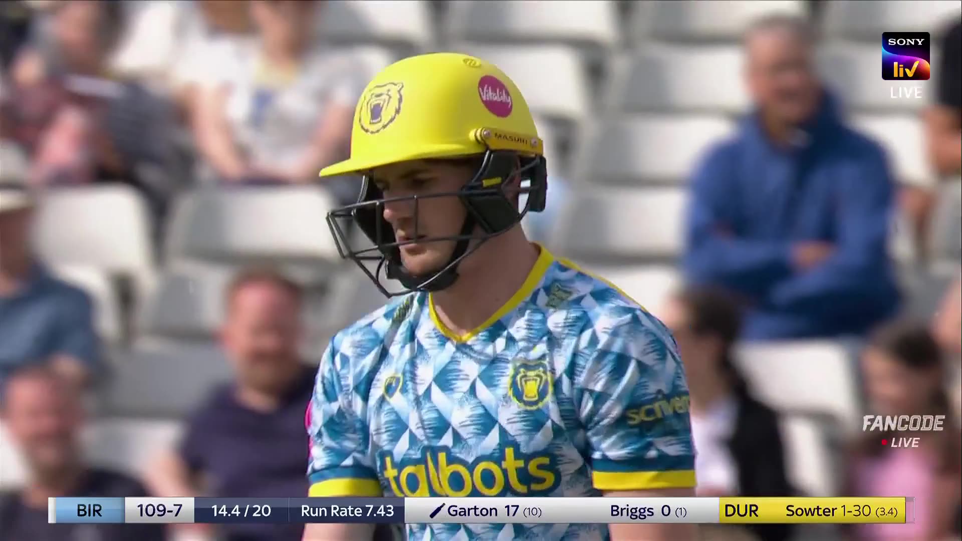 Wicket! Nathan Sowter Traps George Garton In Front And Dismissed