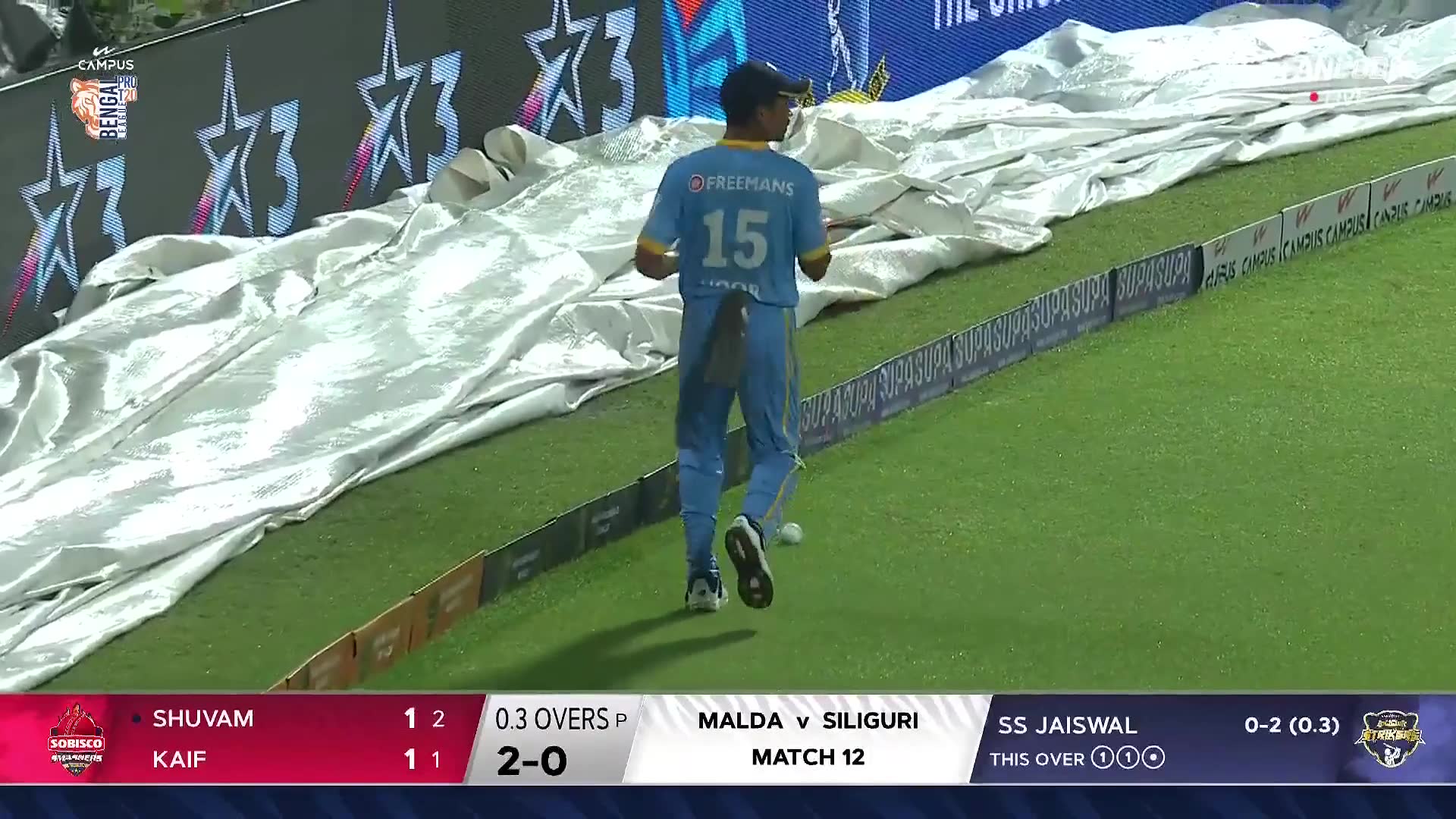 Four! Shuvam Dey’s Stylish Flick Sends It Racing to Square Leg Fence