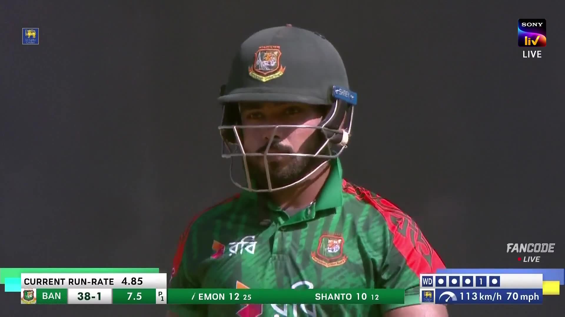 Six! Parvez Hossain Emon Kneels Down And Slogs It For A Maximum