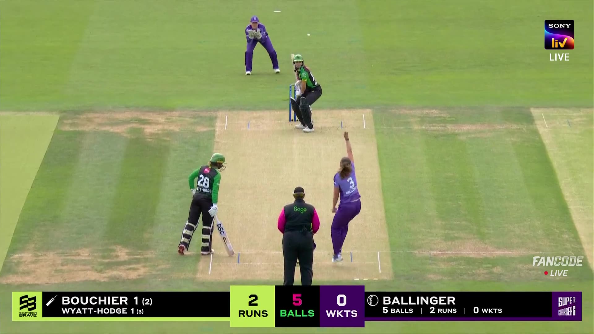 Four! Bouchier Gets Her First Boundary Of The Innings