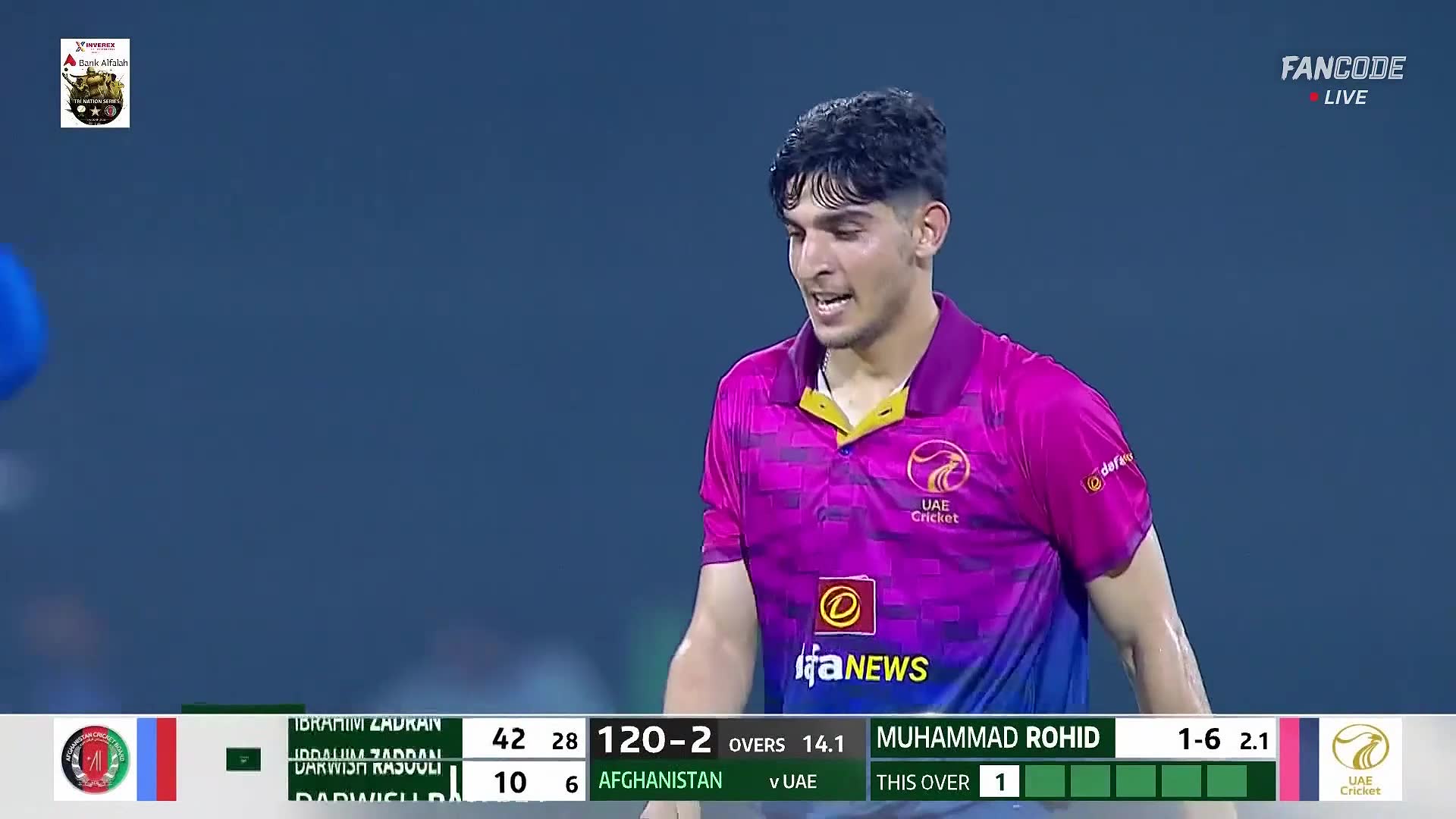 Wicket! Muhammad Rohid Strikes With Clever Short Delivery, Darwish ...
