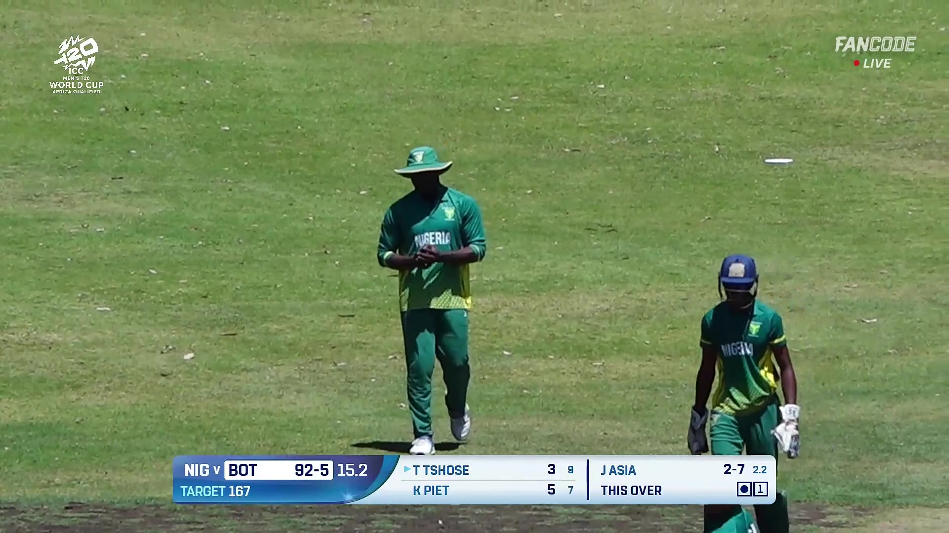 Wicket! Peter Aho Takes A Perfect Catch To Dismiss Thatayaone Tshose