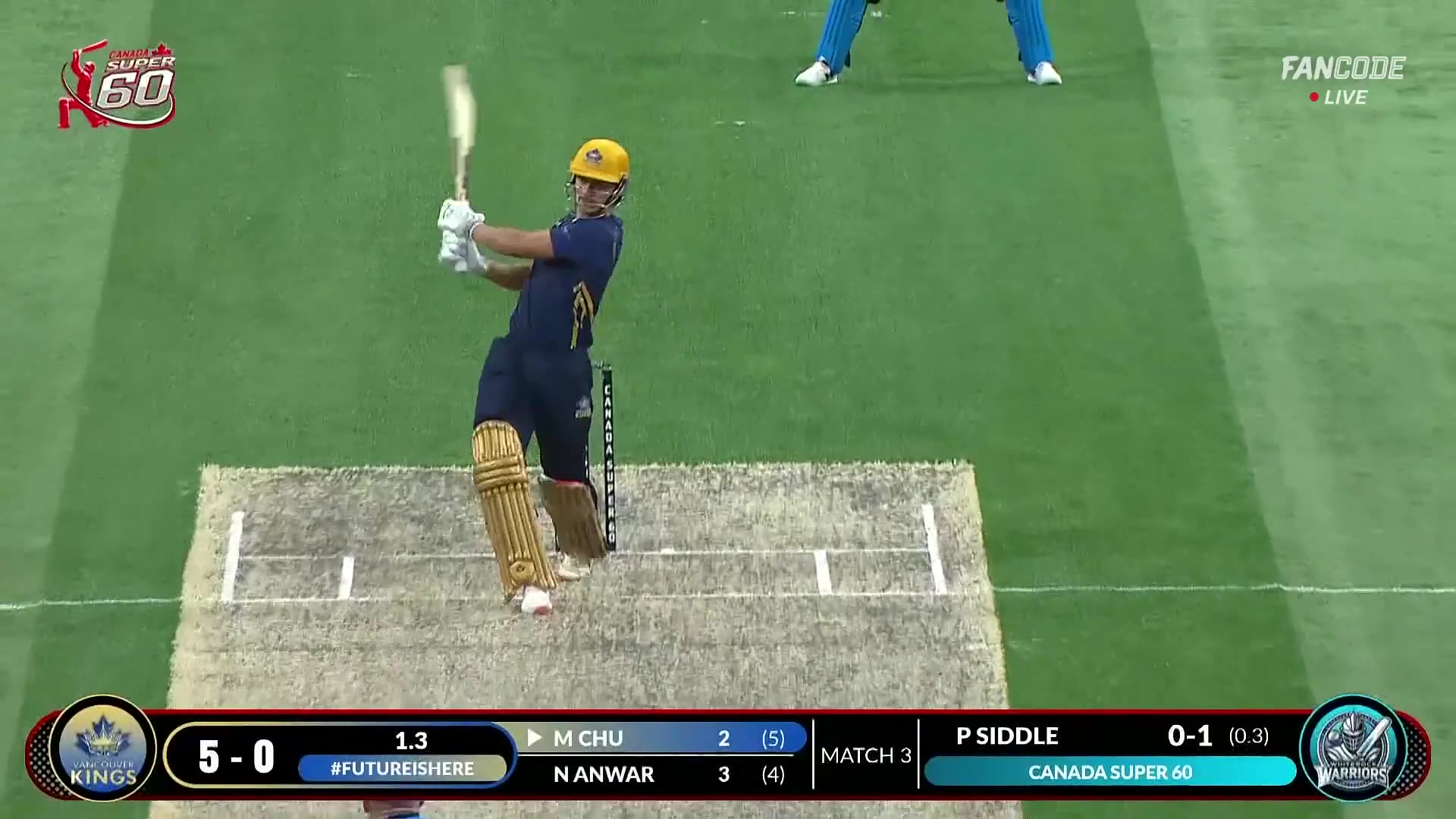 Six! Max Chu Bends Low And Clobbers It Over Wide Long-On For A Massive Hit
