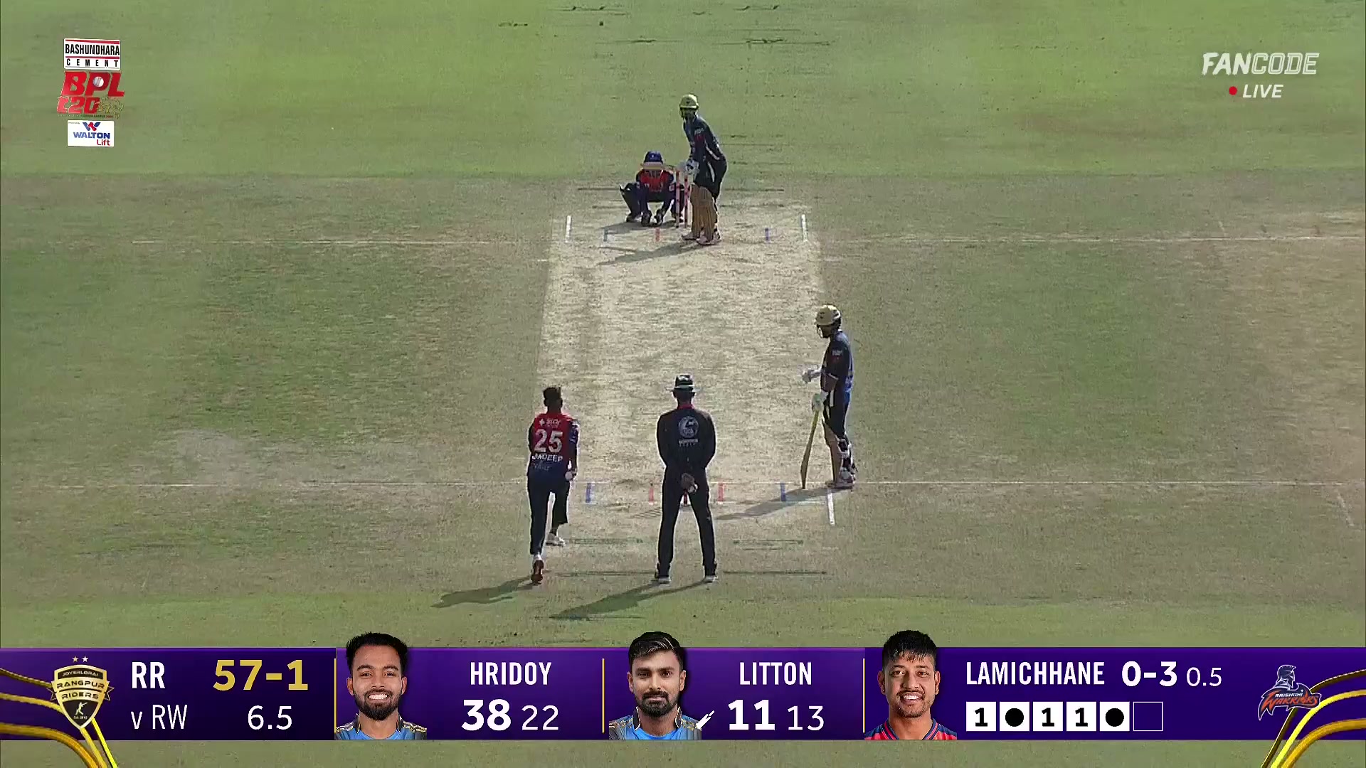 Wicket! R Burl Takes A Simple Catch To Get Rid Of L Das