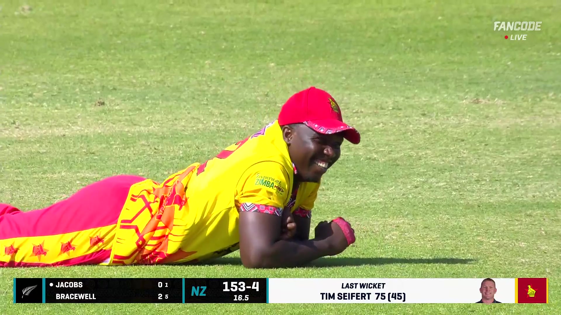 Wicket! Tony Munyonga Manage To Complete The Catch, Bevon Jacobs Departs