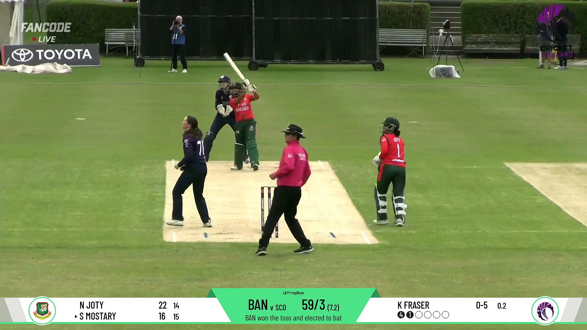 Six! Sobhana Mostary Sends It Sailing Over Cover