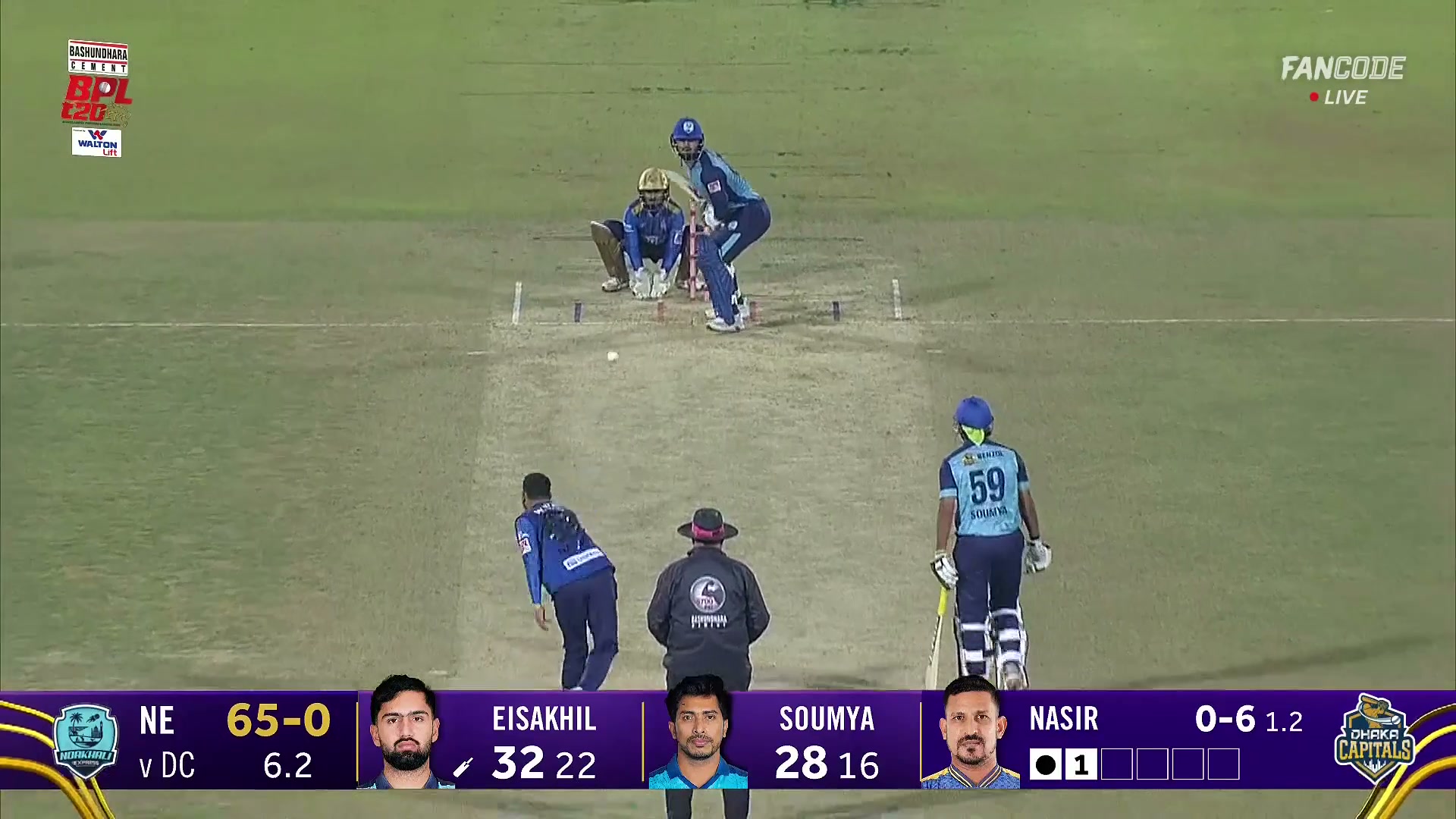 Six! Hassan Eisakhil Sends It Sailing Over The Ropes For A Maximum