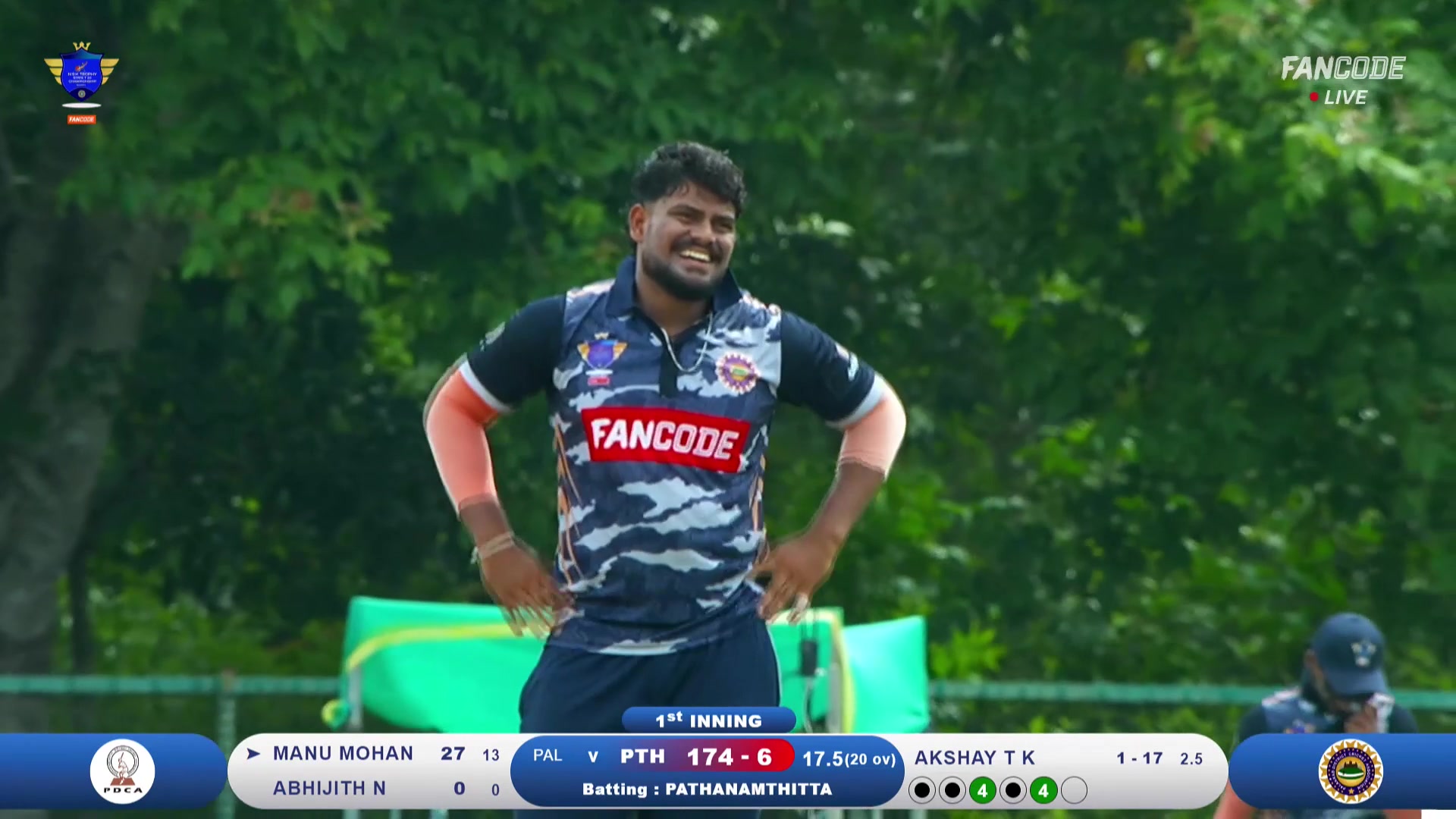 Wicket! Ashwin Anand Takes A Comfortable Catch Near The Rope, Manu ...