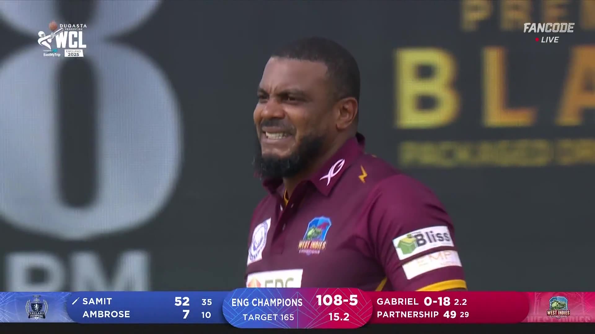 Wicket! Shannon Gabriel Gets A Rid Of Samit Patel