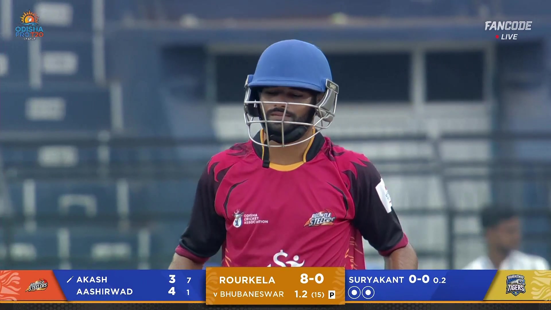 Wicket! Early Breakthrough For The Bhubaneshwar Tigers, Akash Mahapatra ...