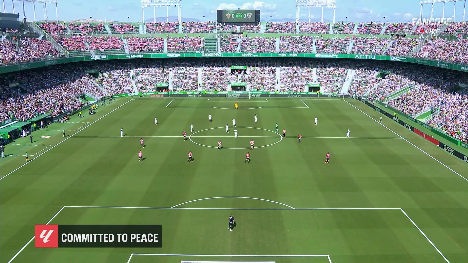 Kickoff! Game On Between Elche Vs Athletic Club