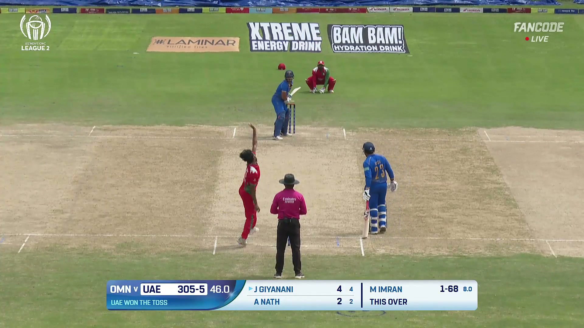 Wicket! Muhammed Imran Forces The Error, Jash Giyanani Falls