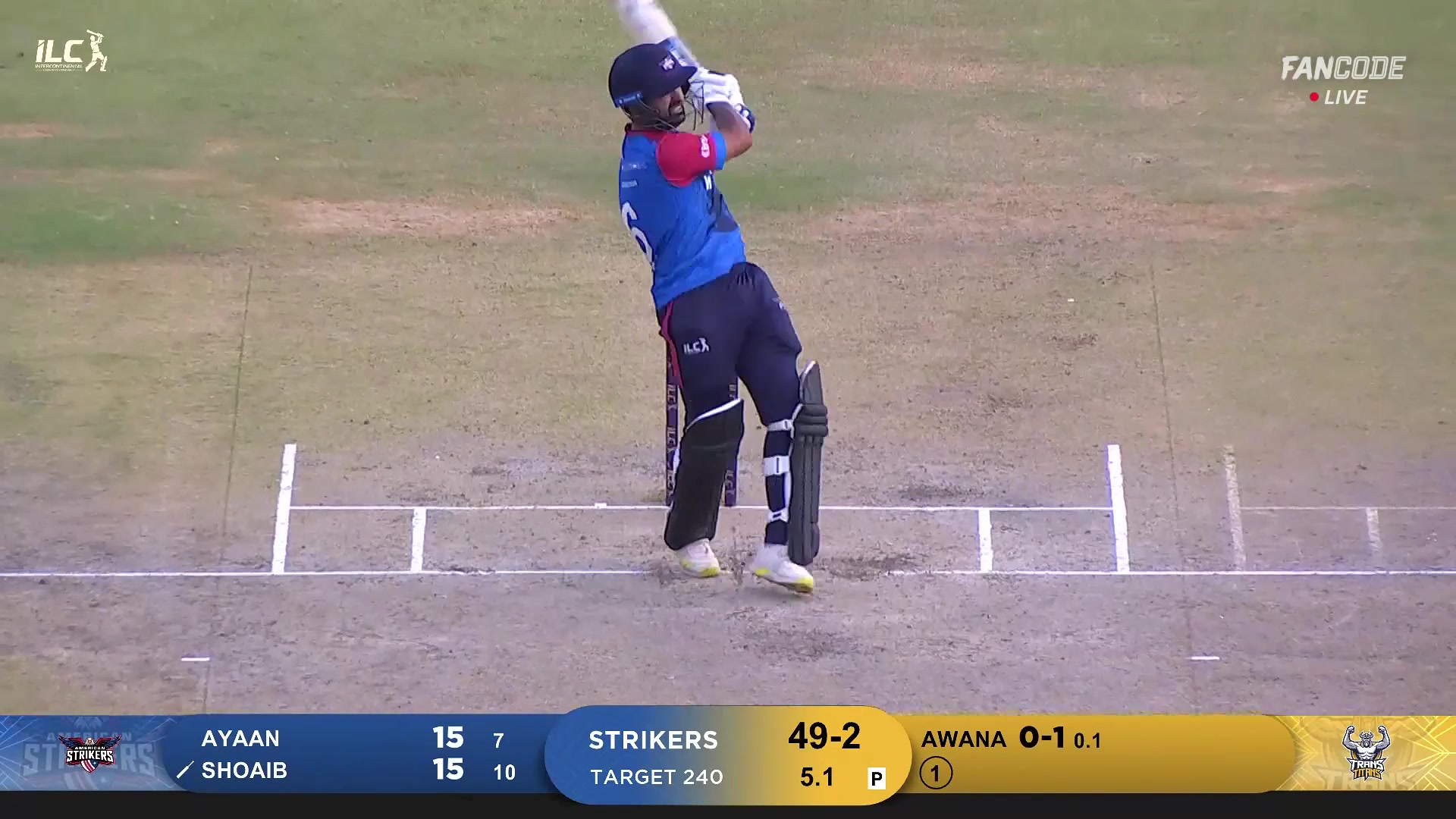 Six! Shoaib Khan Powers It All The Way To Backward Square Leg For A Maximum