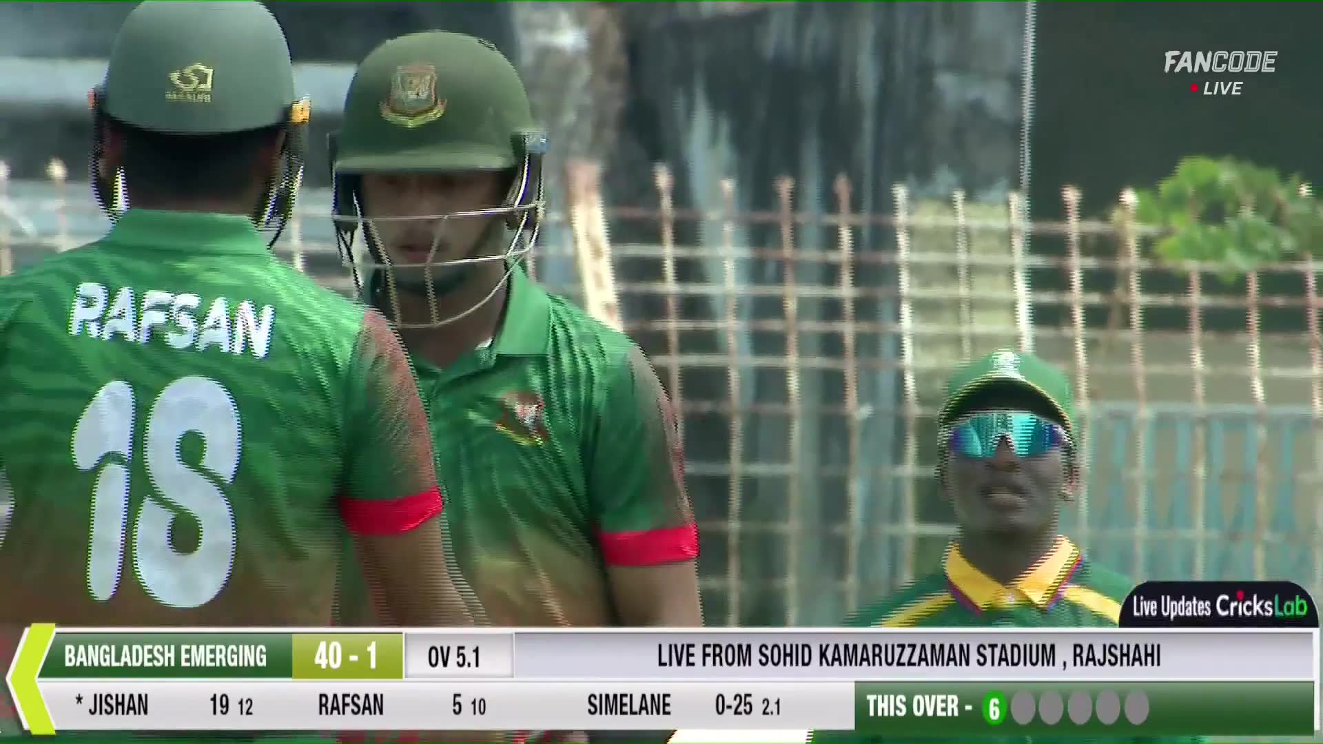 Six! Jishan Alam Hits Straight As An Arrow For A Maximum