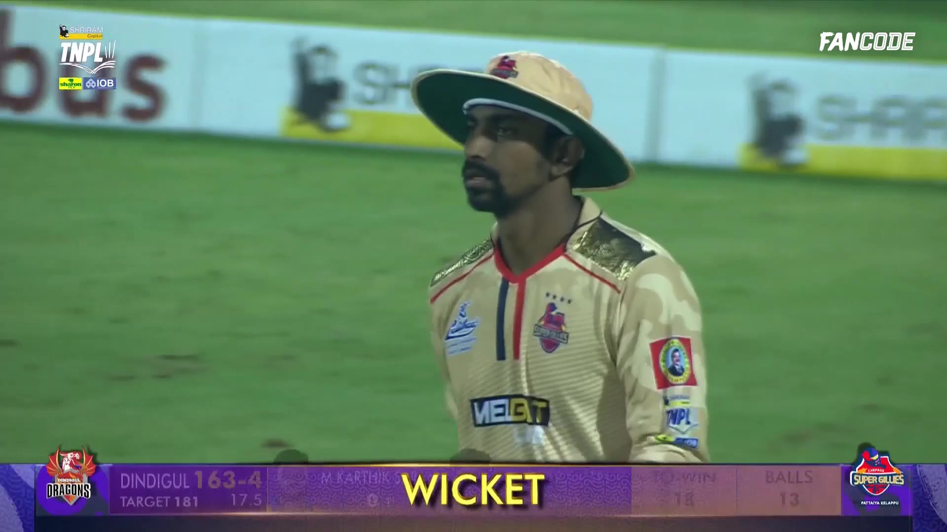 Wicket! TD Lokesh Raj Knocks Over Baba Indrajith With A Cracker