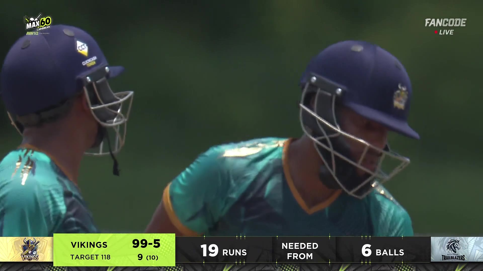 Six! Shadrack Descarte Deposits It Over Mid On For A Maximum