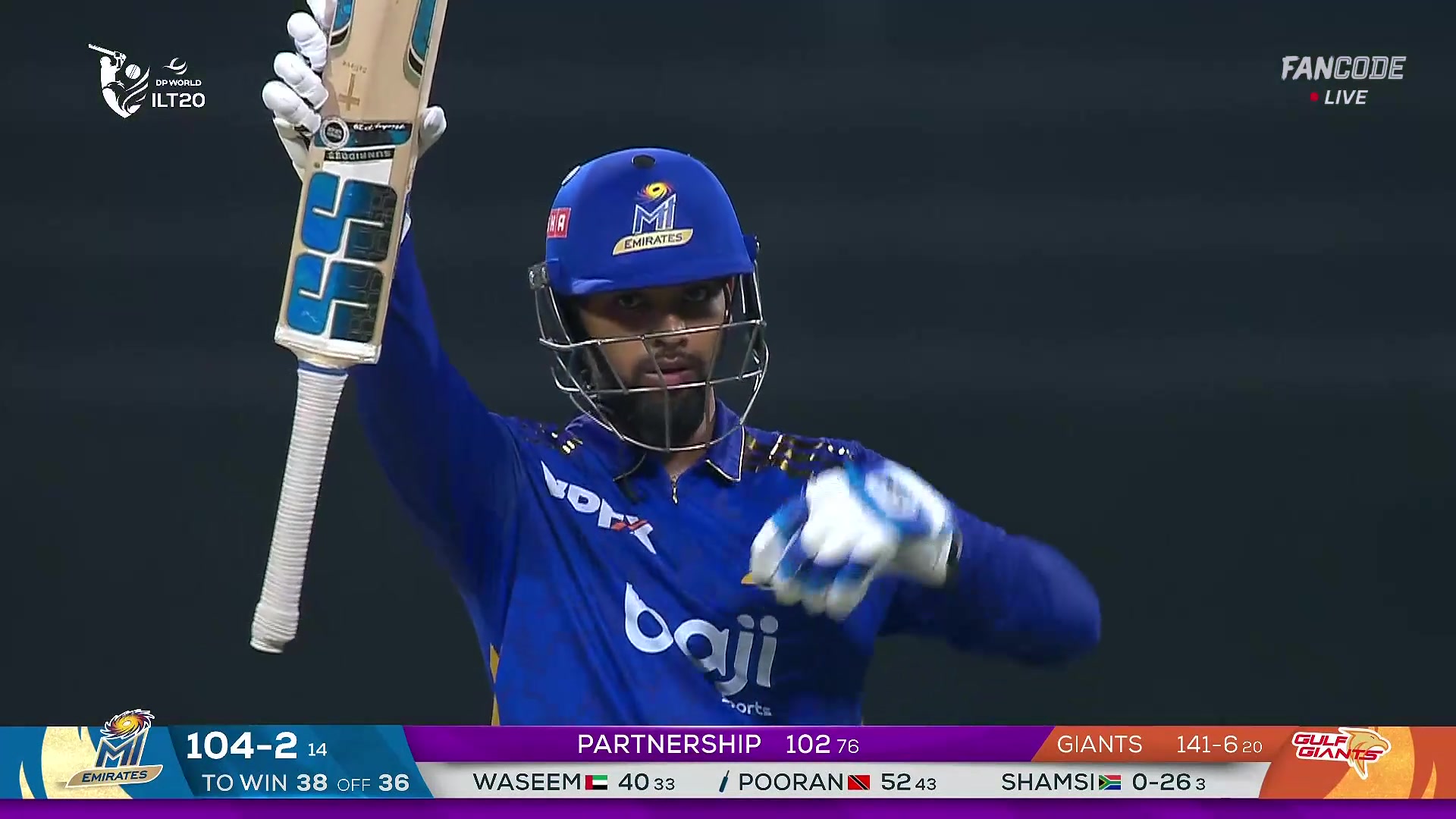 Fifty! Nicholas Pooran Brings Up His Half-Century With A Slap Through ...