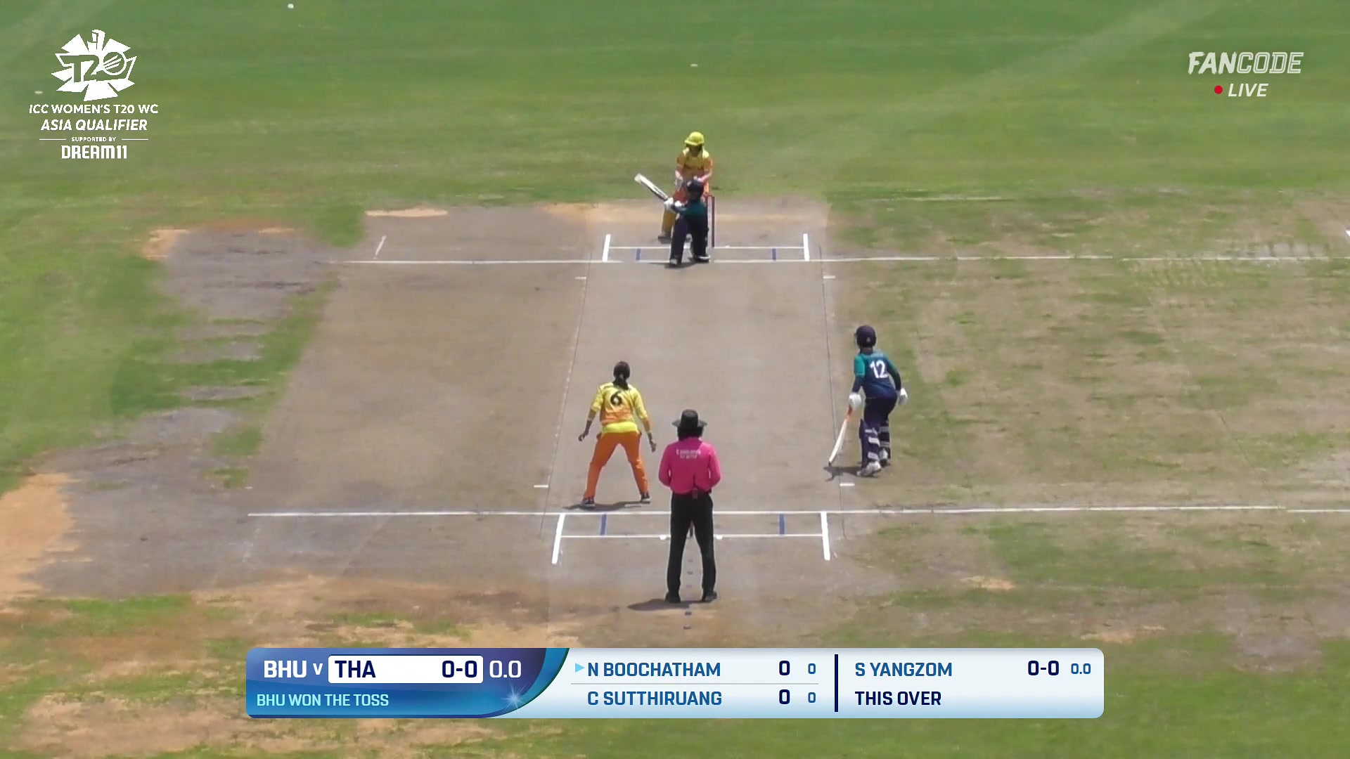 Four! N Boochatham Gets Thailand Women Off The Mark With Splendid Boundary