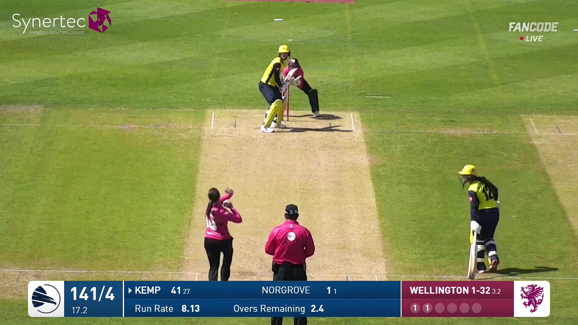 Wicket! The Bails Are Off For A Runout, Abi Norgrove Dismisses