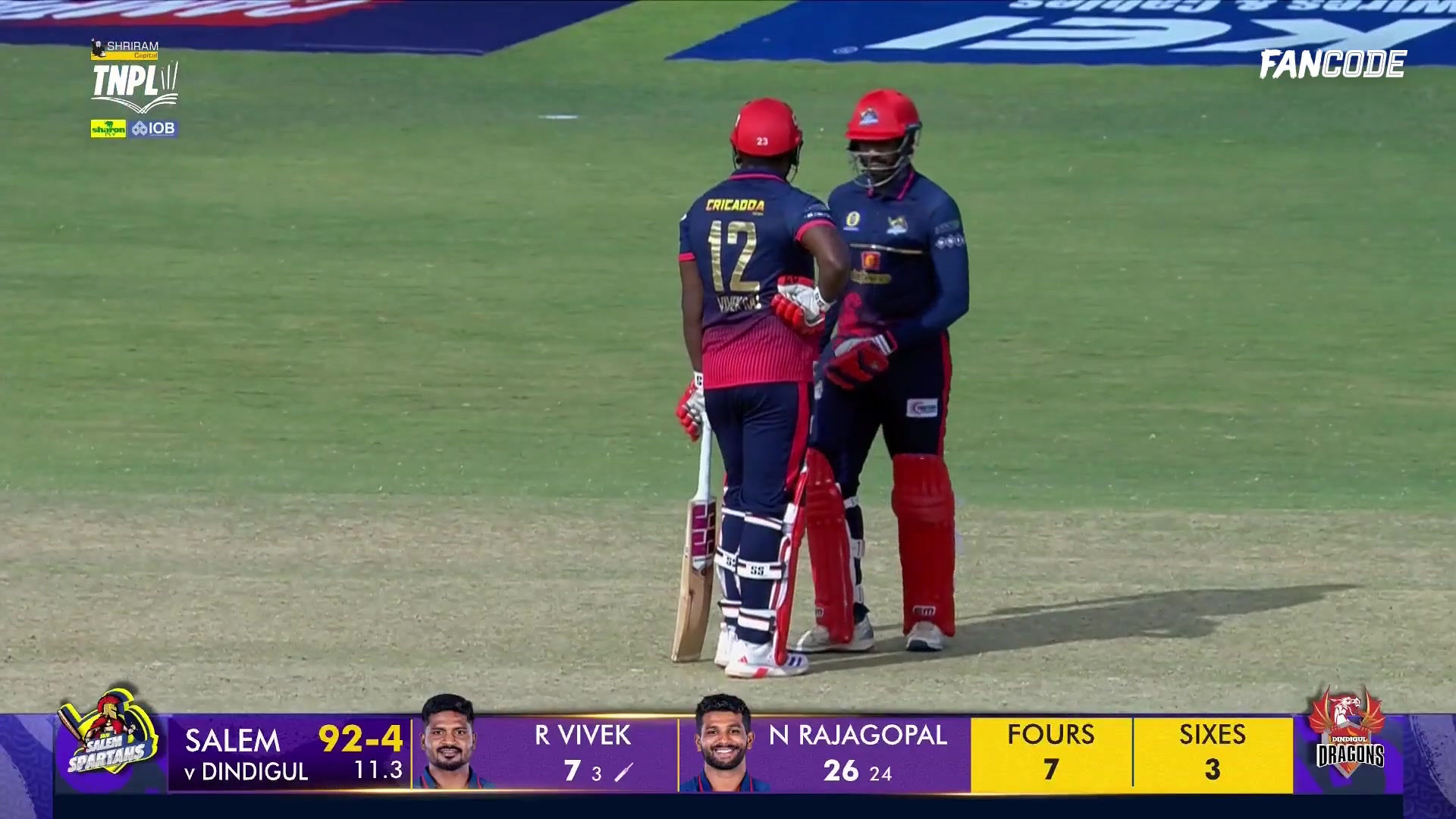 Six! Rajendran Vivek Hammers It High And Handsome Over The Fence