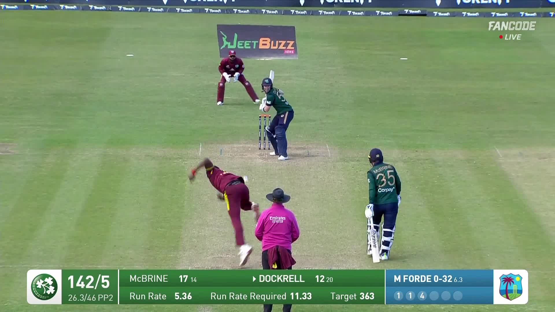 Six! George Dockrell Gets On Top Of The Bouncer And Hammers It Over Mid ...