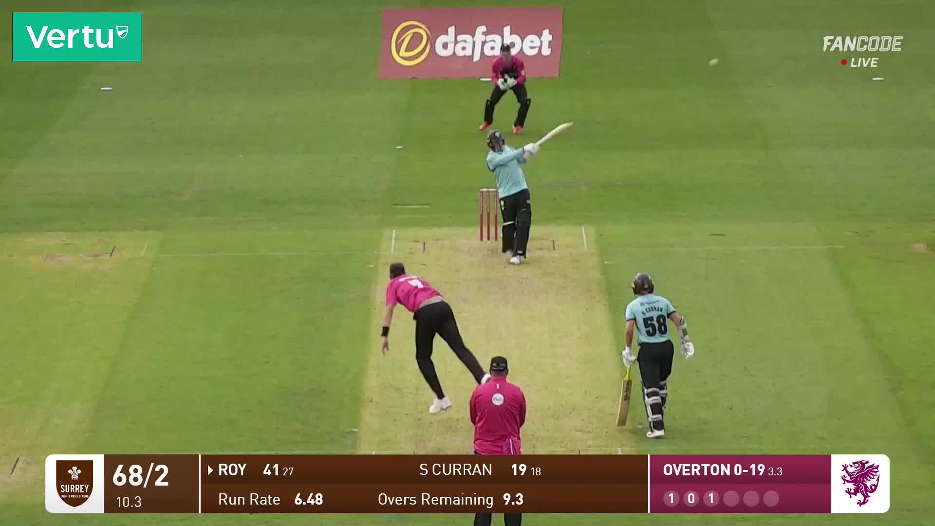Six! Jason Roy Swings His Bat Across And Sends It Over Mid Wicket For A ...