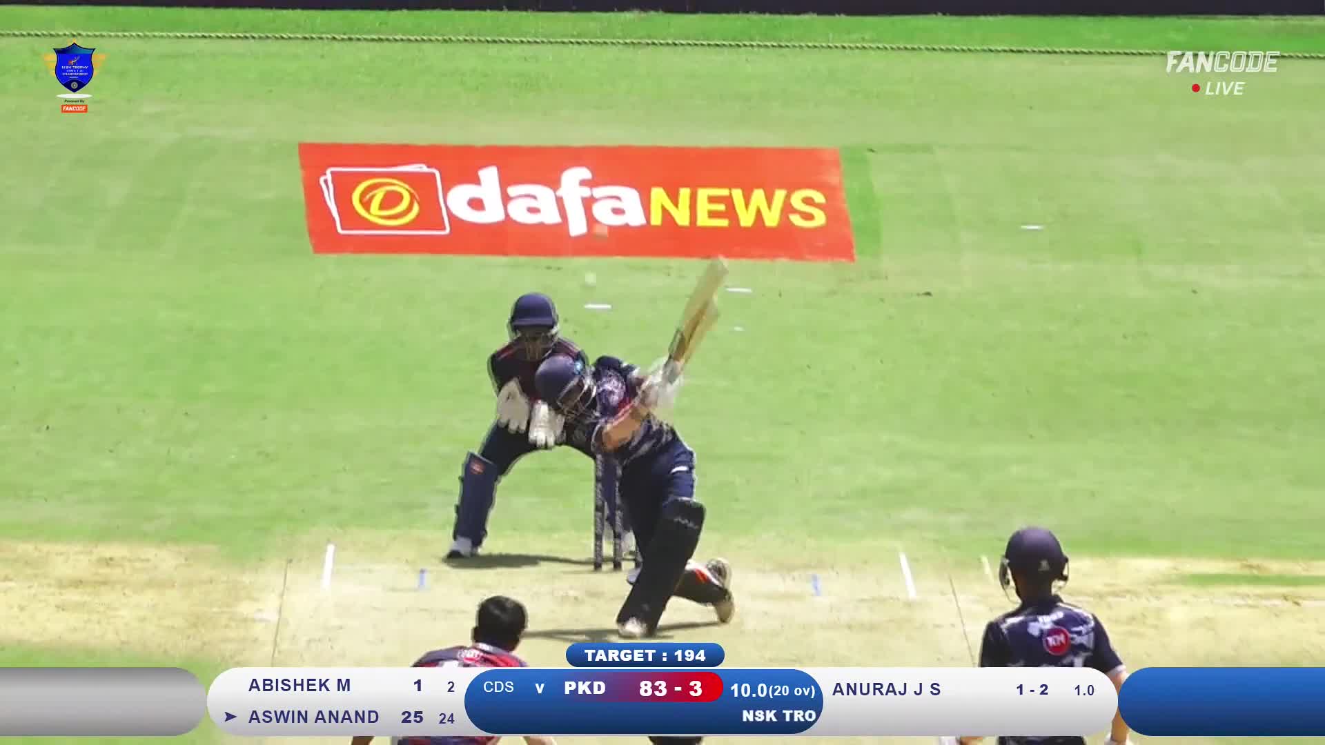 Six! Ashwin Anand Takes Anuraj J S Under His Radar And Scores A Maximum