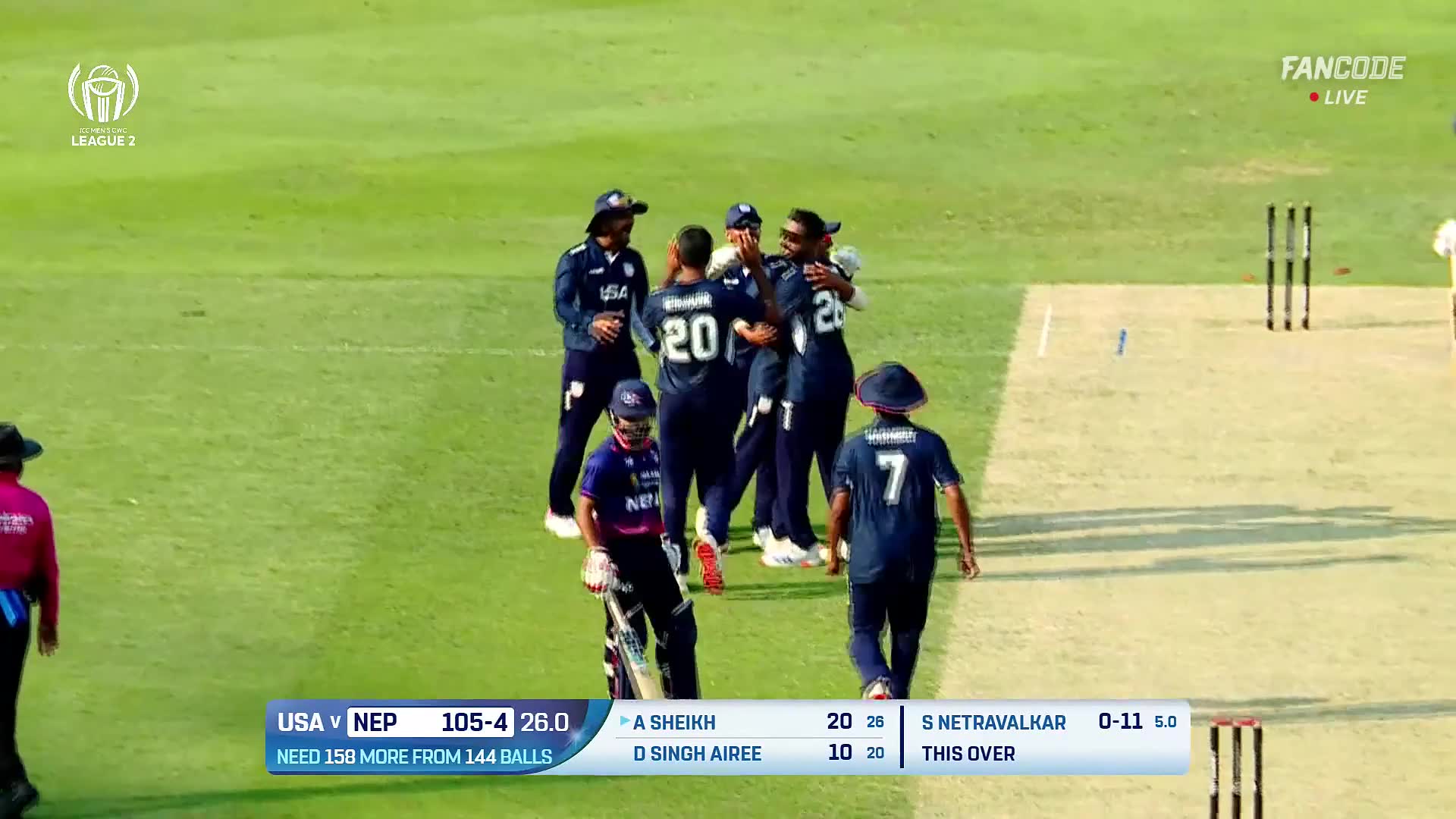 Wicket! Aarif Sheikh Run Out By Quick Hands Of Nosthush Kenjige