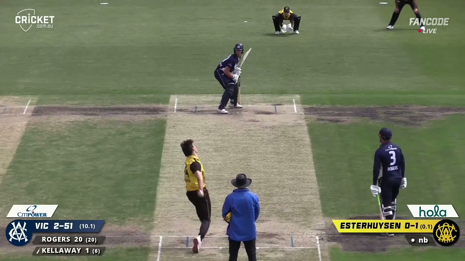 Six! Campbell Kellaway Swings His Bat For A Towering Biggie