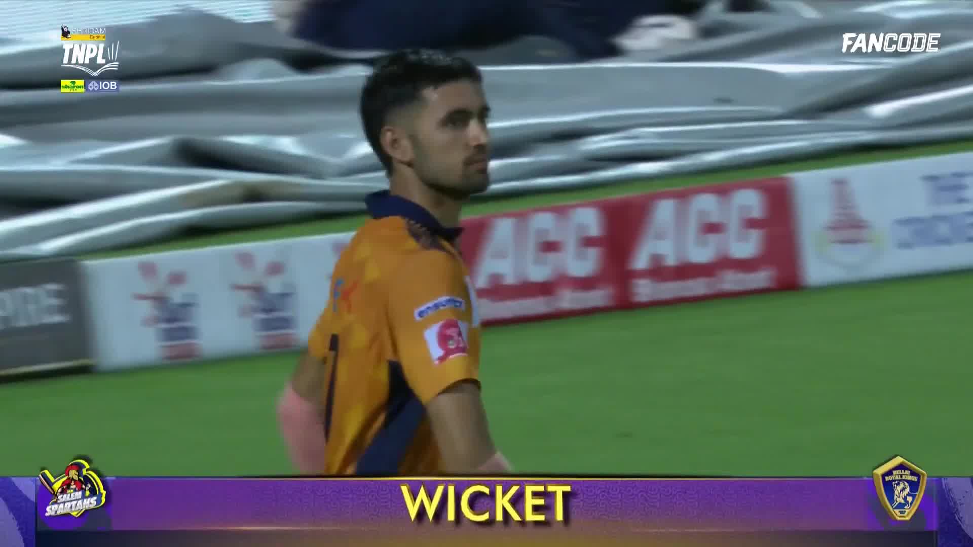 Wicket! Eshwar M Skies It And Sachin Rathi Settles Underneath For The Catch