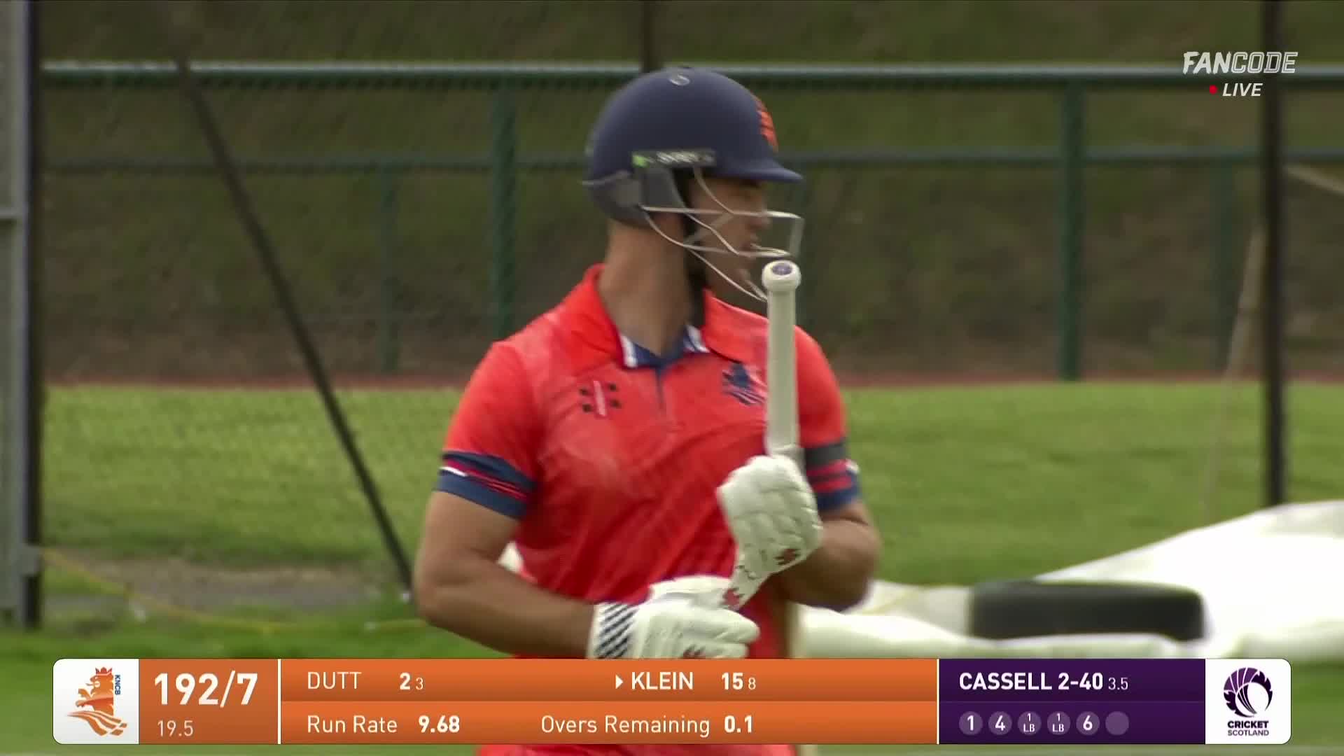 Six! Ryan Klein Ends The Innings In Style With A Crunching Maximum
