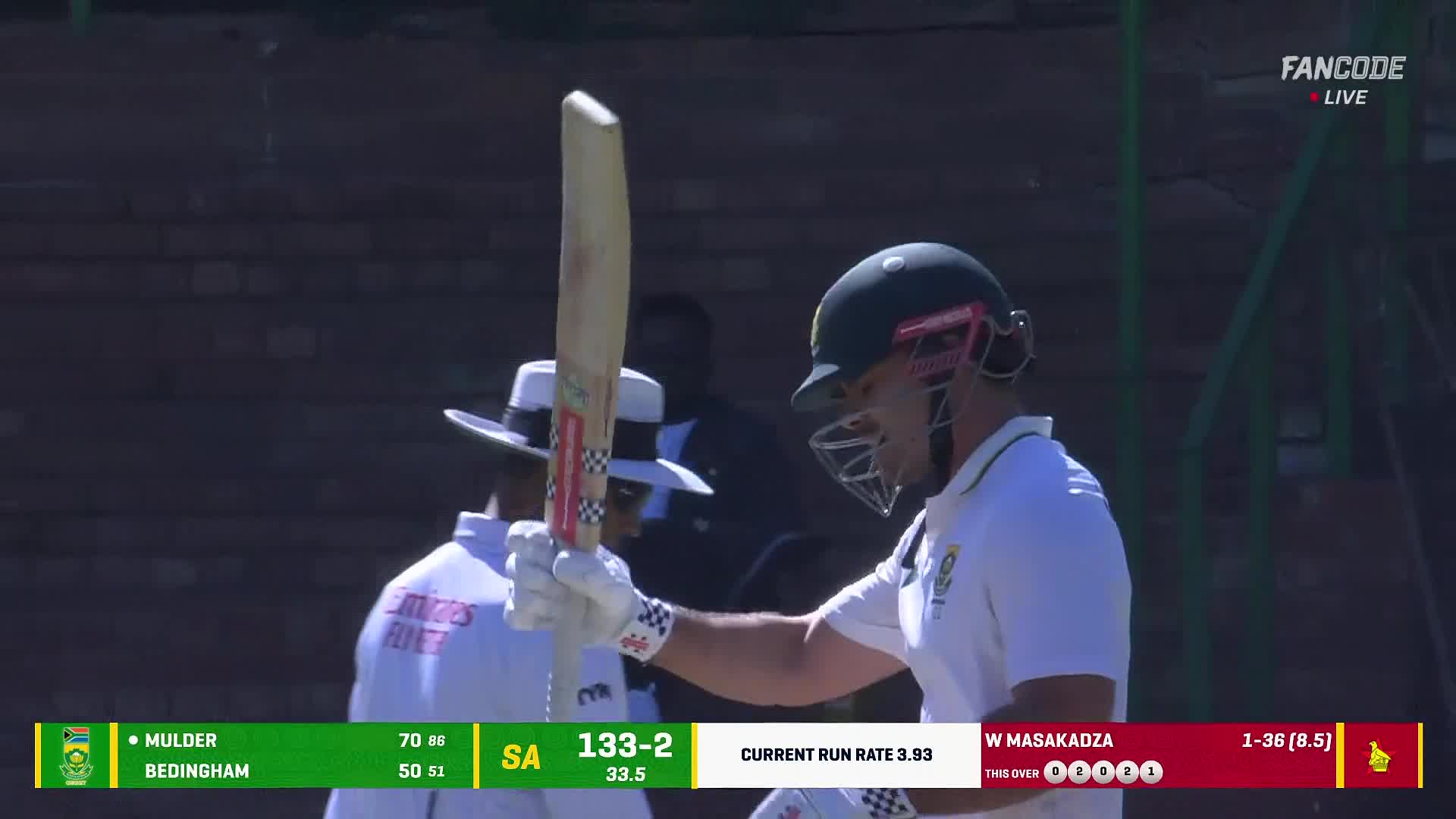 Half Century! David Bedingham Builds Up A Steady Knock