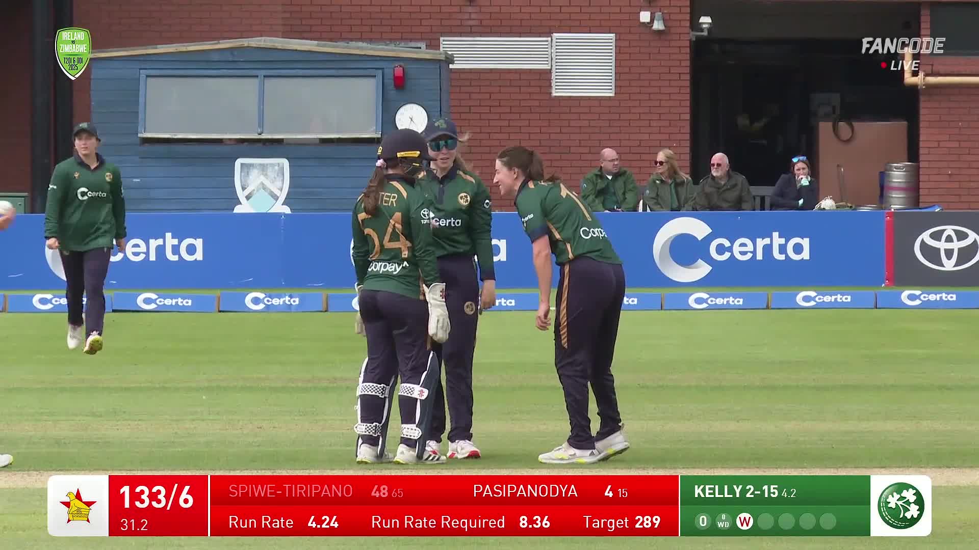 Wicket! Arlene Kelly Gets The Skipper, Chipo Mugeri-Tiripano Dismissed