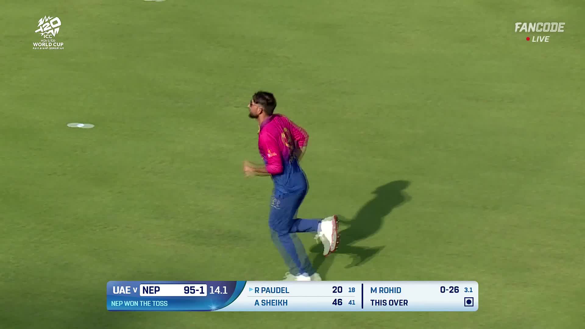 Wicket! Muhammad Rohid Gets The Breakthrough, Rohit Paudel Departs
