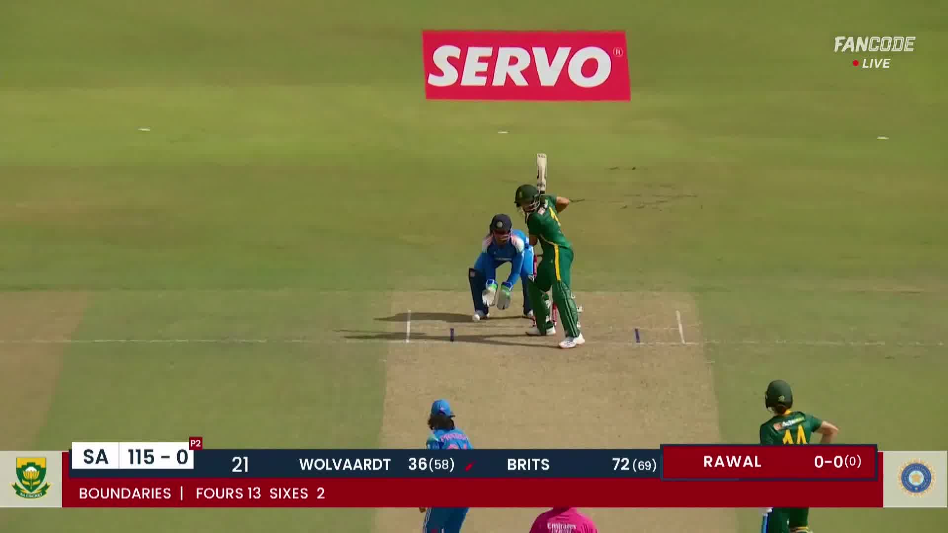 Four! Tazmin Gets An Outside Edge And Manages To Get A Boundary