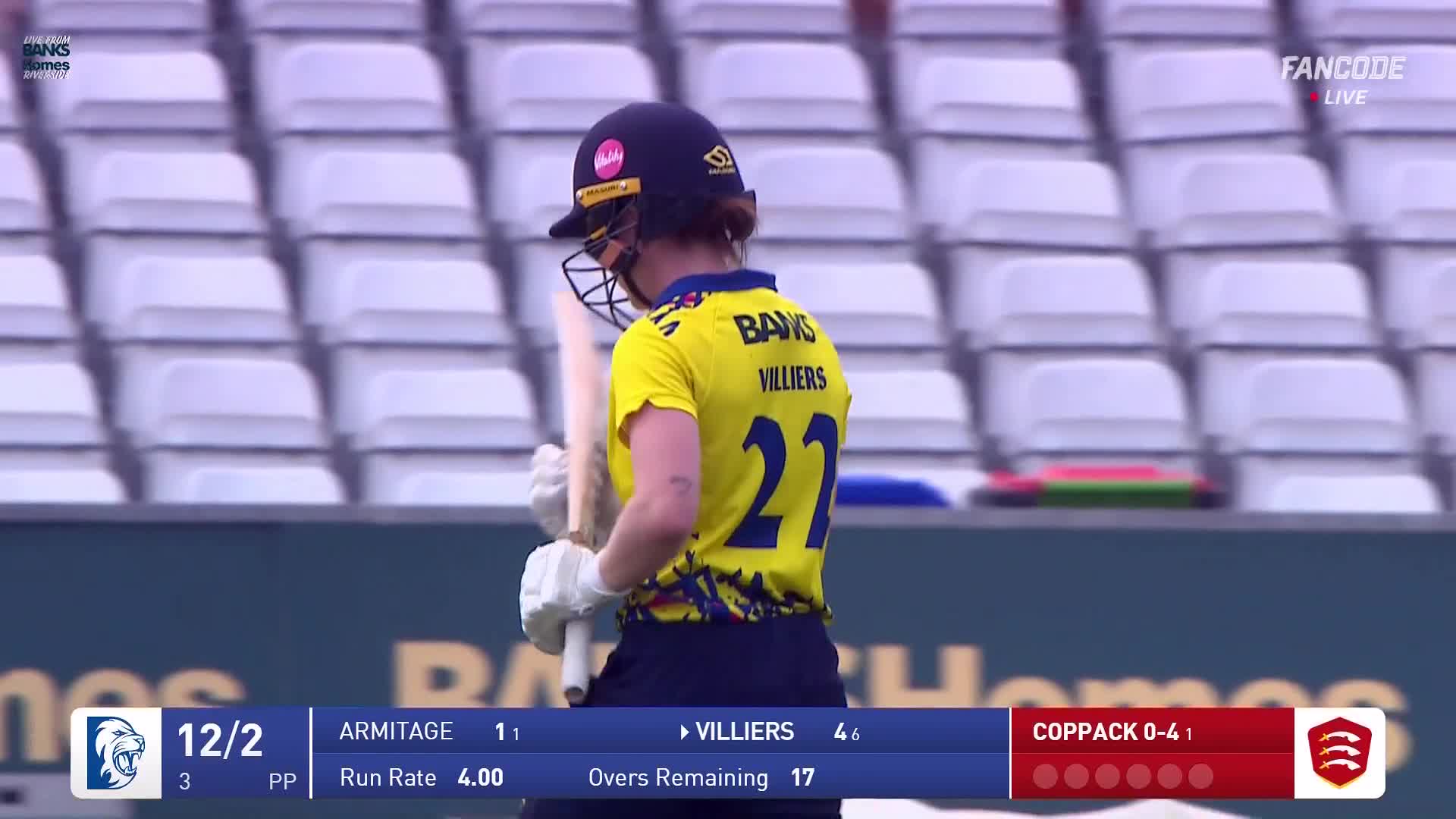 Wicket! Kate Coppack Removes Mady Villiers With A Soft Dismissal