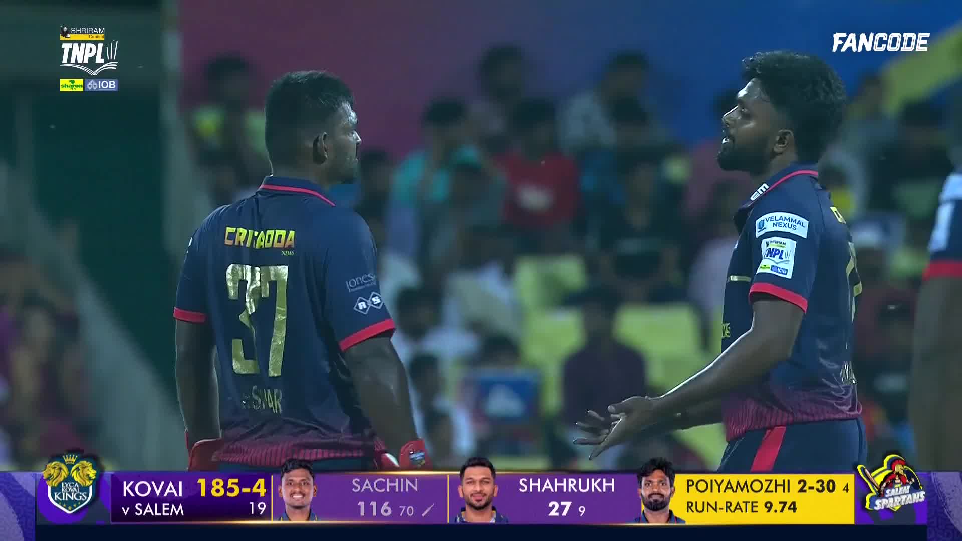 Wicket! Eshwar M Grabs It Behind, Balasubramaniam Sachin Is Gone