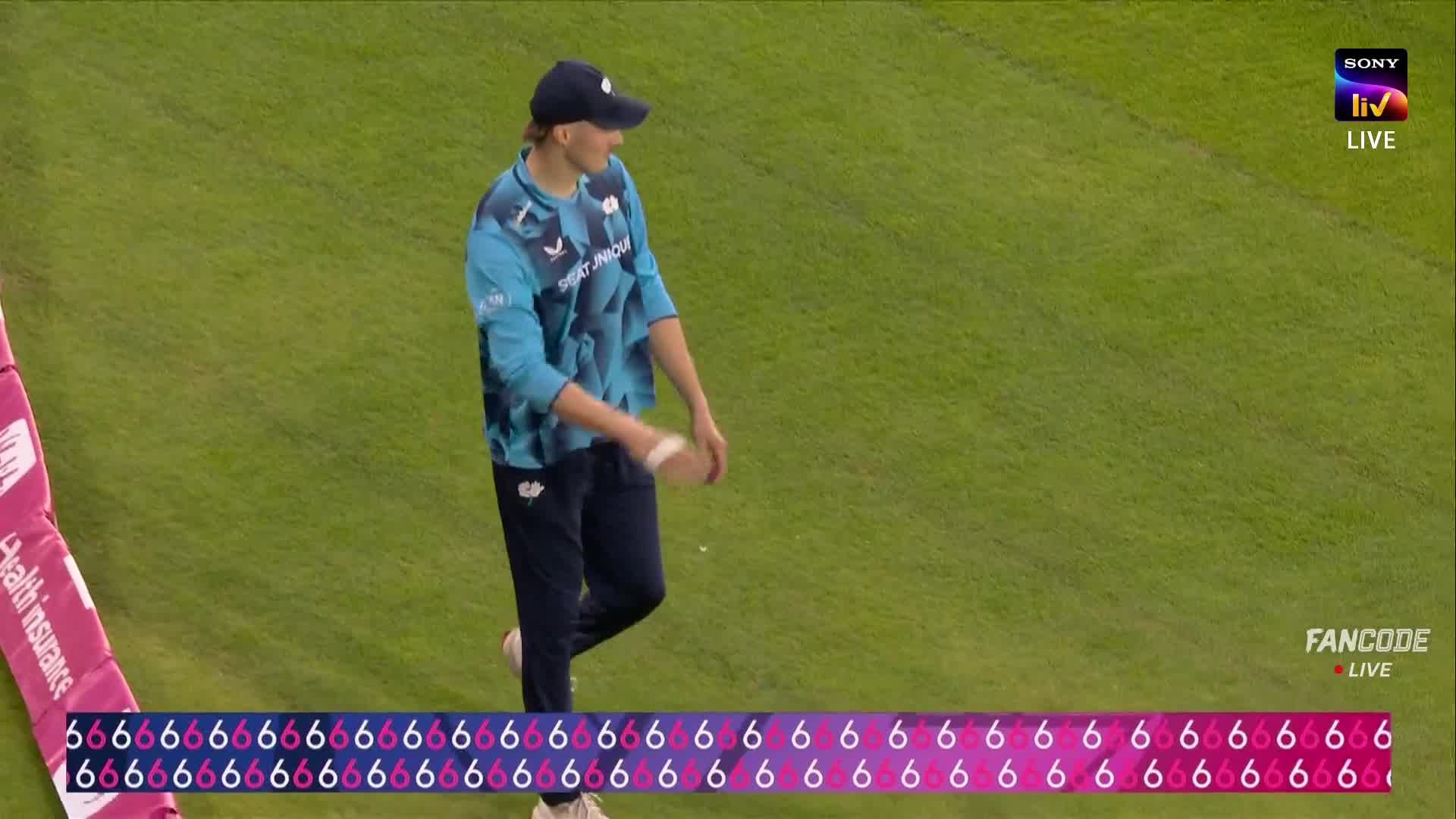 Six! Luke Wells Blasts Over Mid-On For A Biggie