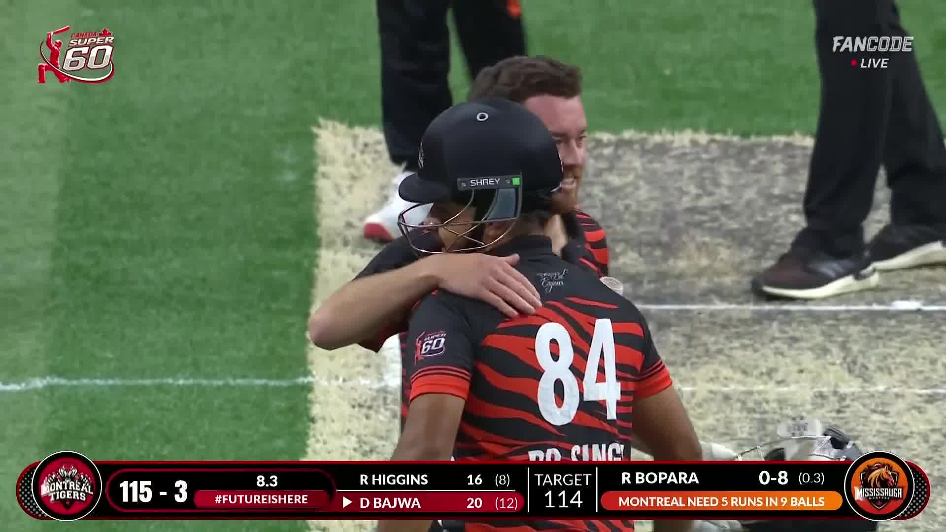 Six! Dilpreet Bajwa Whips A Length Delivery Over Long Leg To Finish The ...