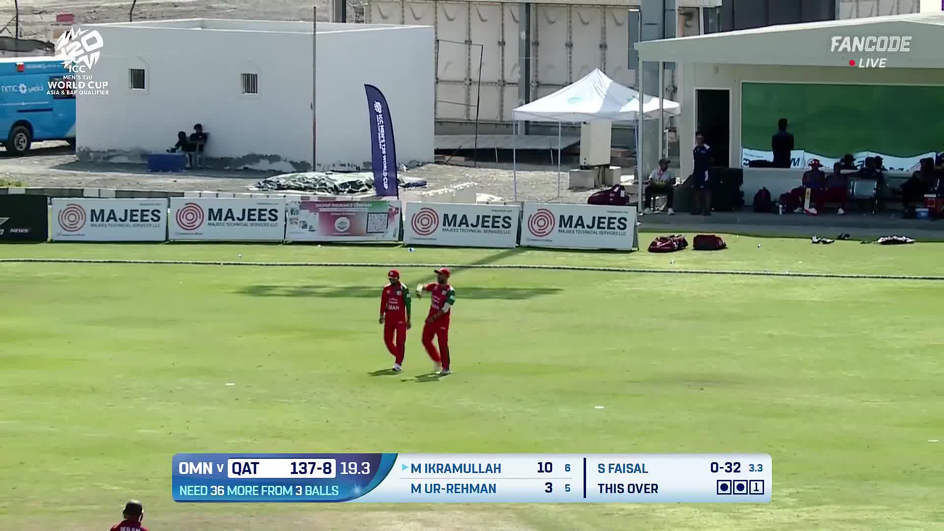 Wicket! Sufyan Mehmood Snaps Up Spectacular Catch, Muhammad Ikramullah Gone