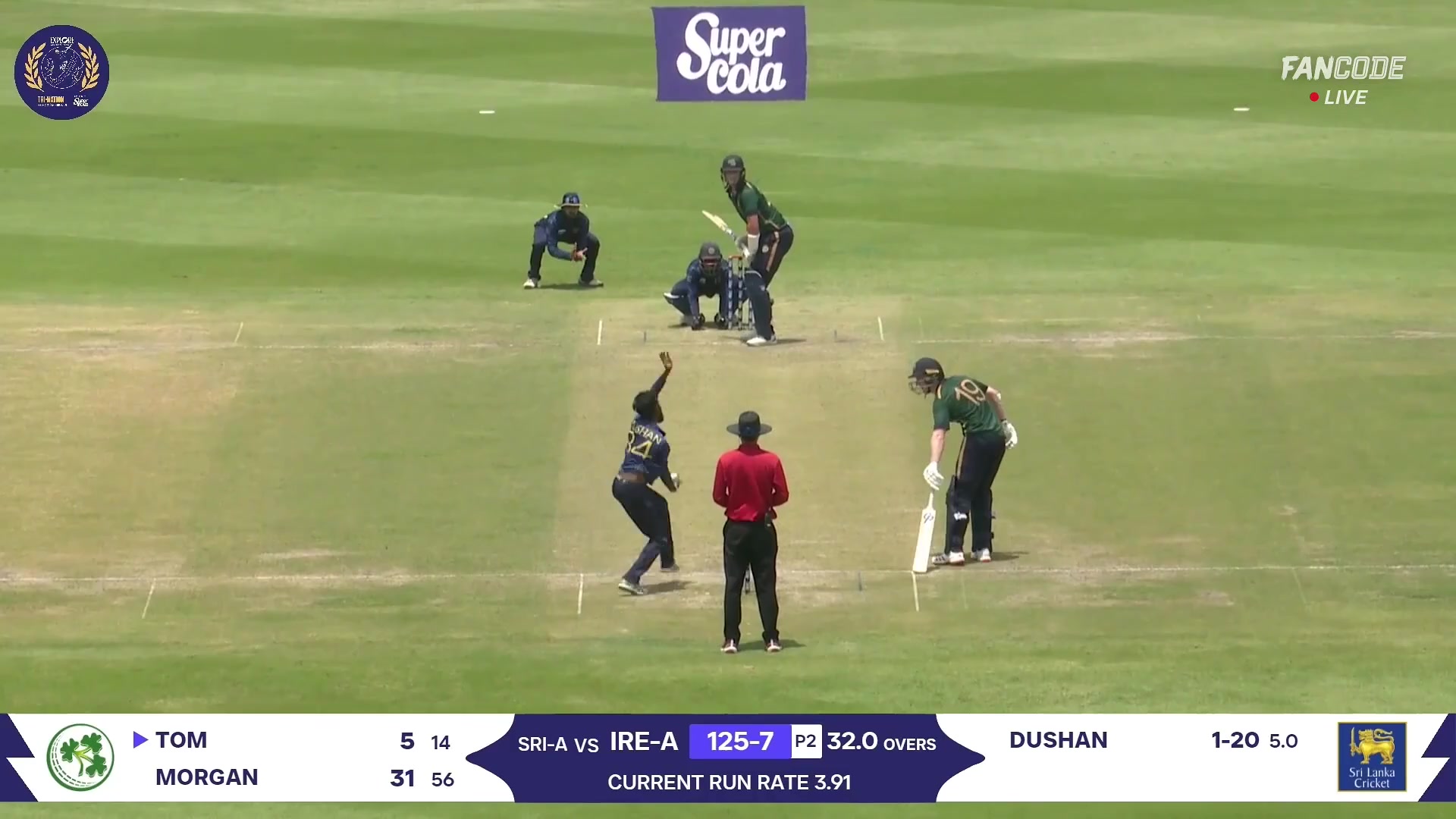 Six! Thomas Mayes Deposits It Over Mid On For A Maximum