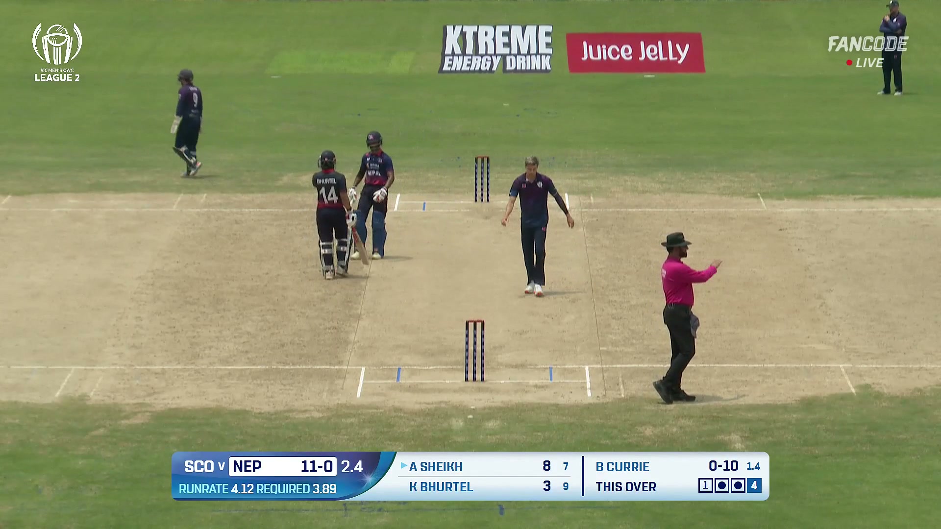 Four! Aasif Sheikh Finds The Gap For A Boundary