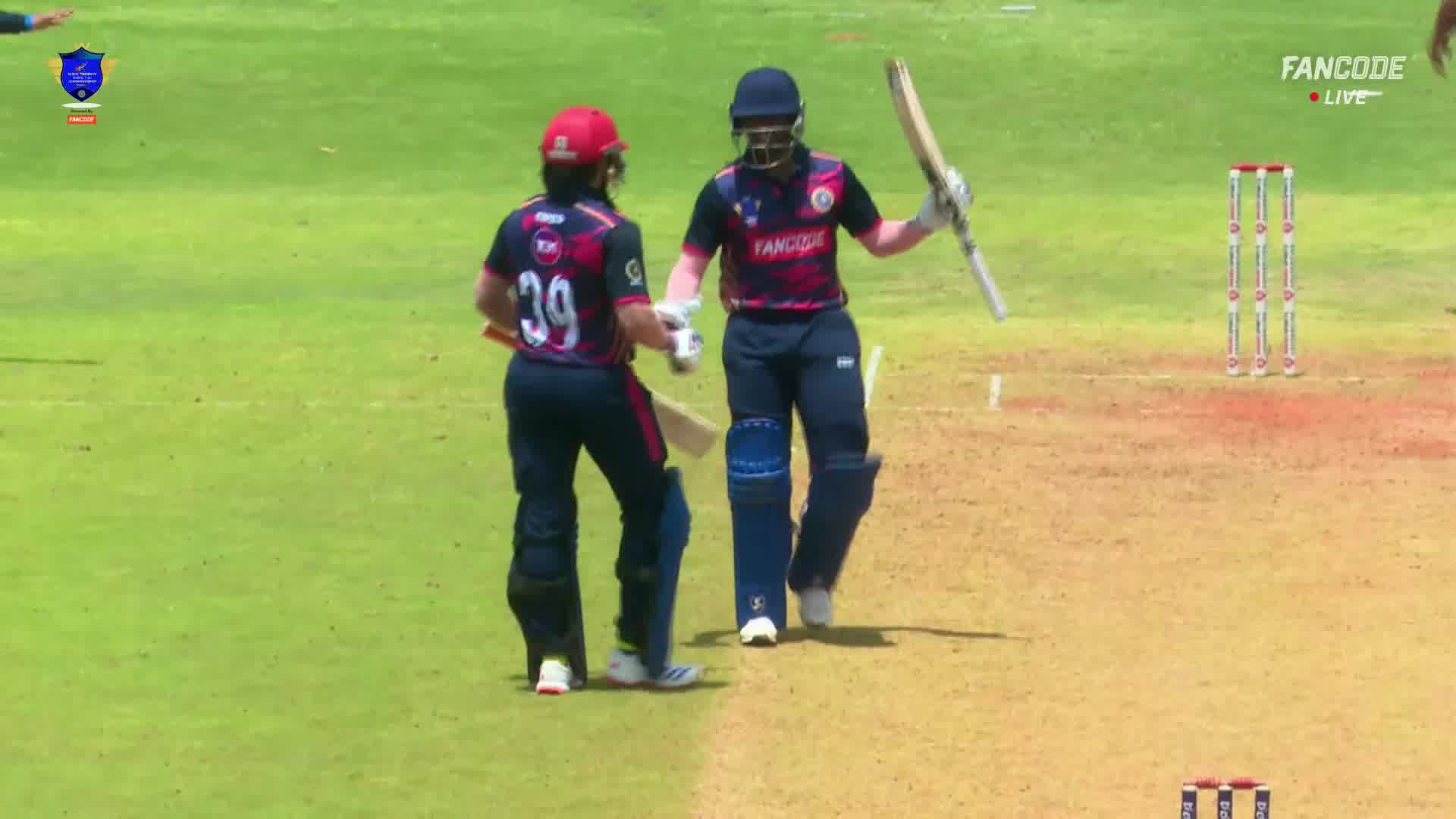 Fifty! Manav Krishna Brings Up His Half-Century With A Stunning Shot