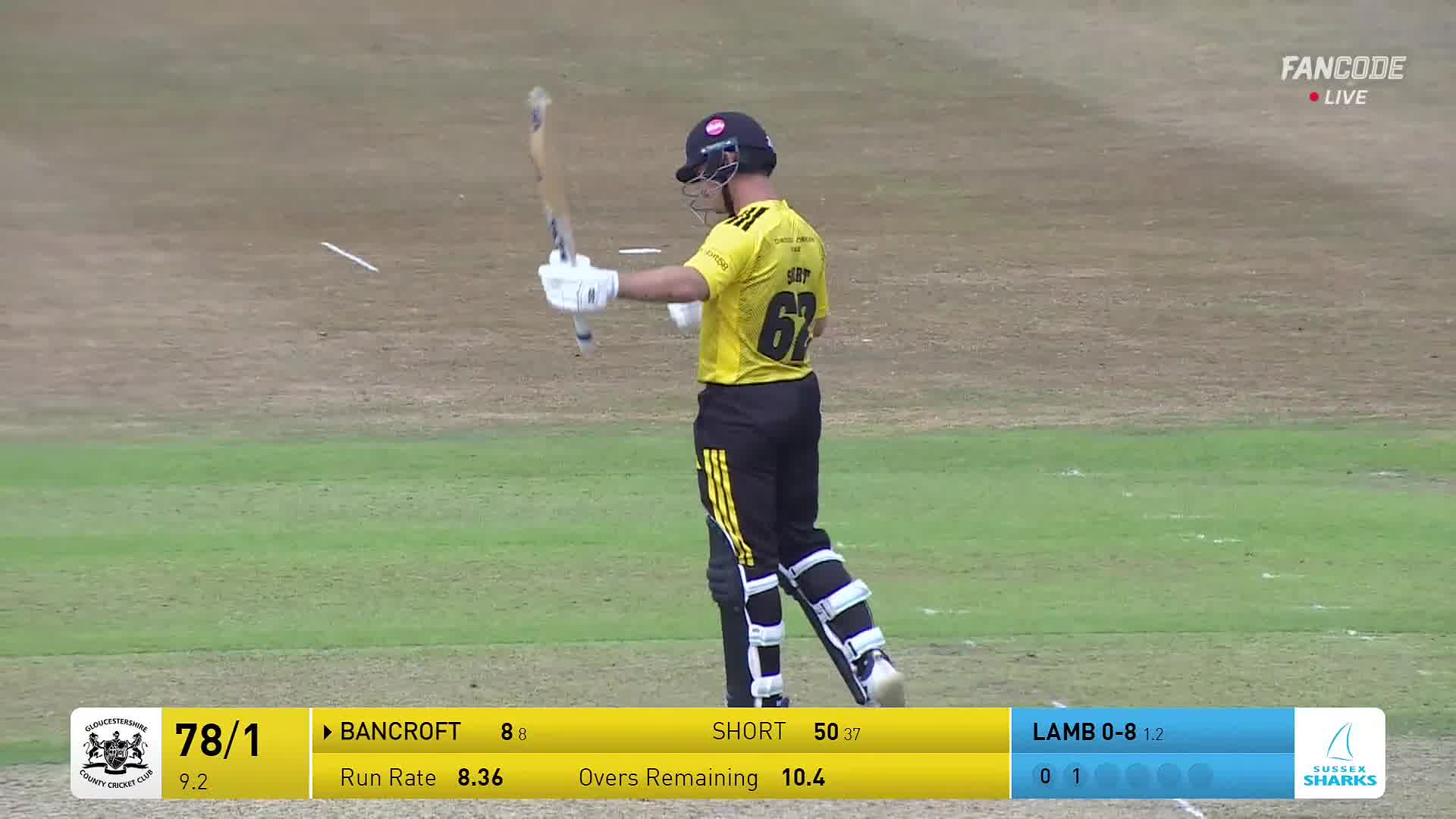 Fifty! D Arcy Short Brings Up A Crucial Half-Century